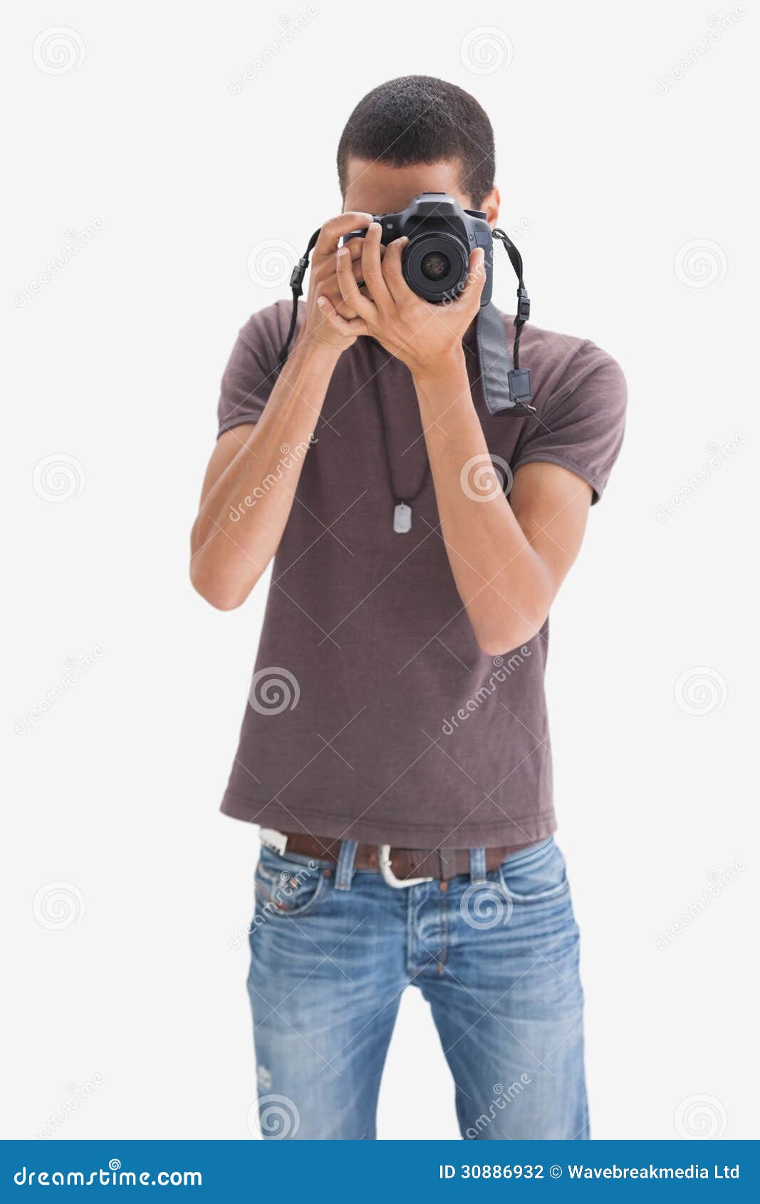 Hip Young Man Pointing His Camera at the Camera Stock Photo - Image of ...