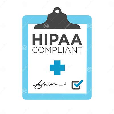 HIPAA Compliance Graphic stock vector. Illustration of certified - 84035056