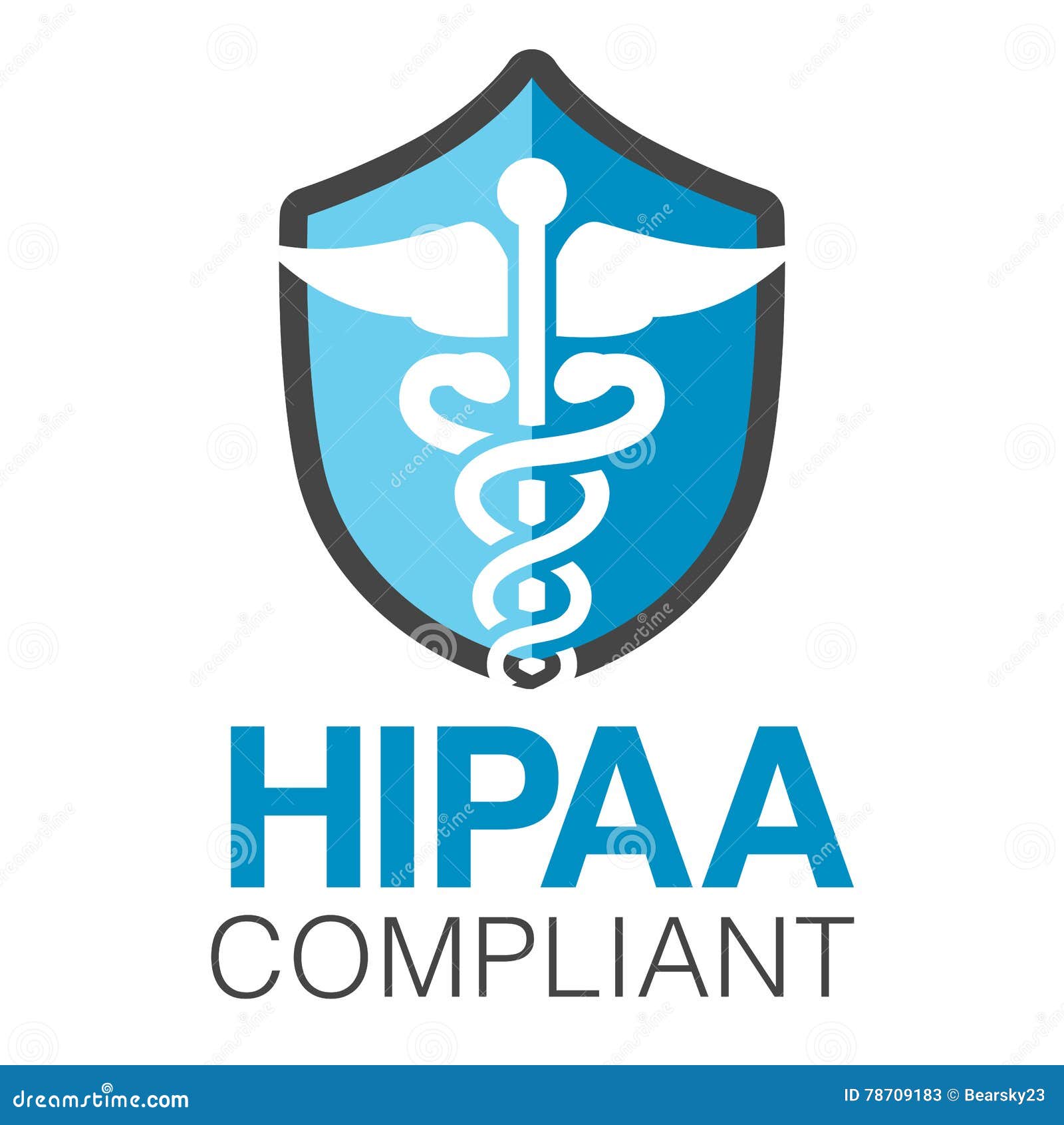 HIPAA Compliance Icon Graphic Stock Vector - Illustration of mark ...