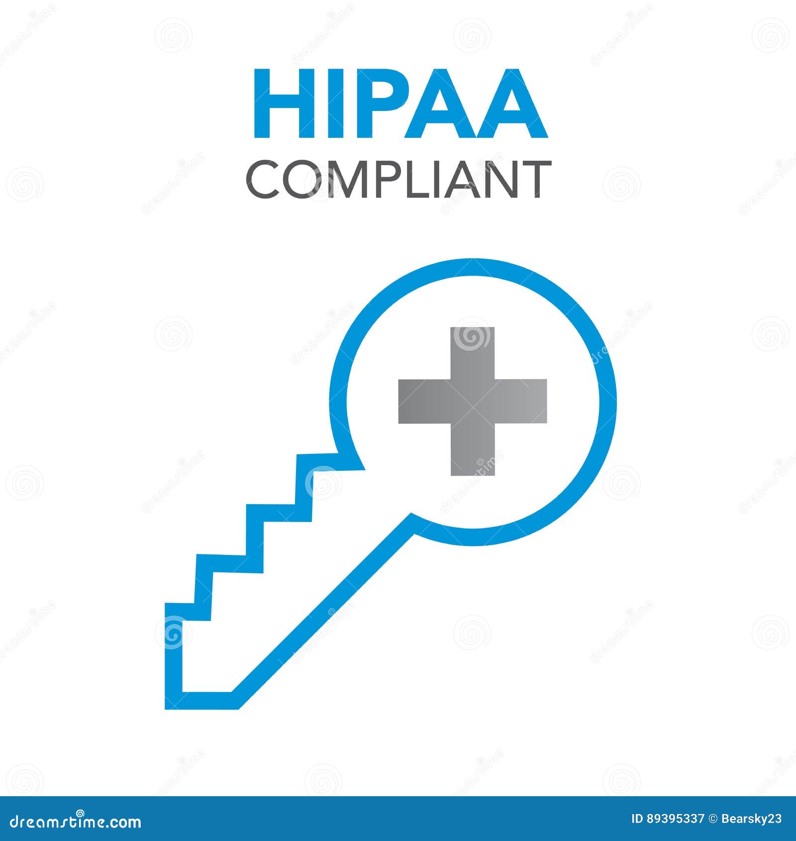 HIPAA Compliance Icon Graphic Stock Vector - Illustration of certified ...