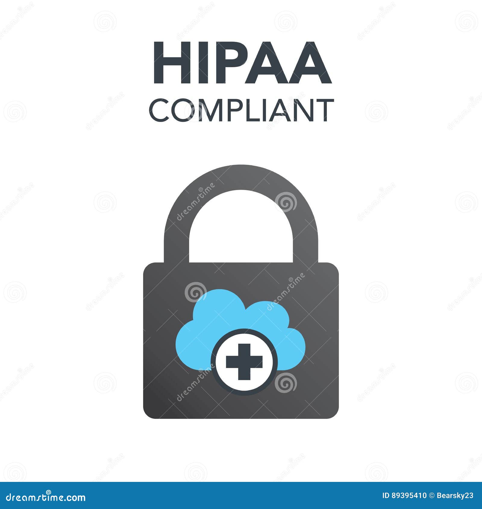 HIPAA Compliance Icon Graphic Stock Vector - Illustration of ...