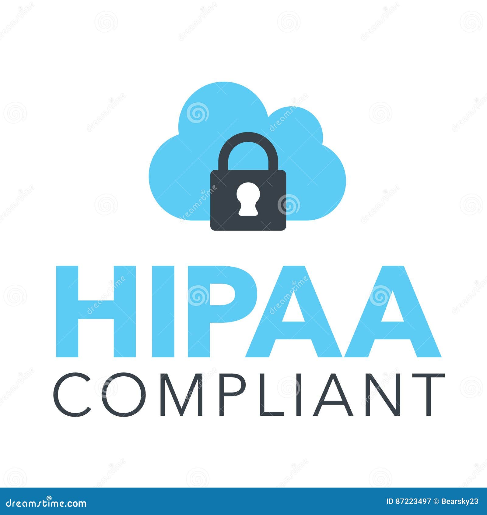 HIPAA Compliance Icon Graphic Stock Vector - Illustration of privacy ...