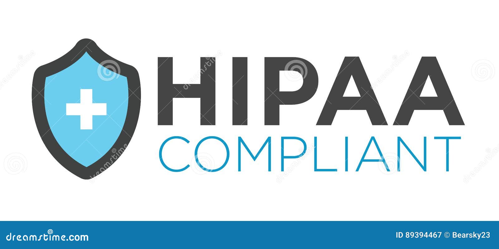 HIPAA Compliance Logo Vector Illustration | CartoonDealer.com #172839596