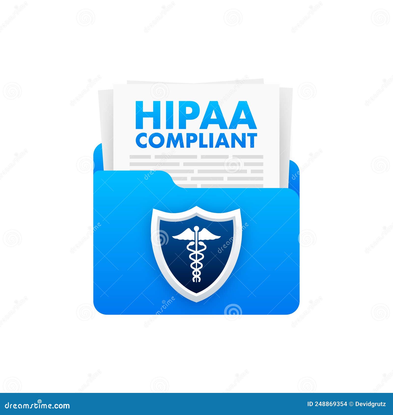 Hipaa Compliant. Checkmark Icon. Vector Design. Logo Symbol. Stock ...