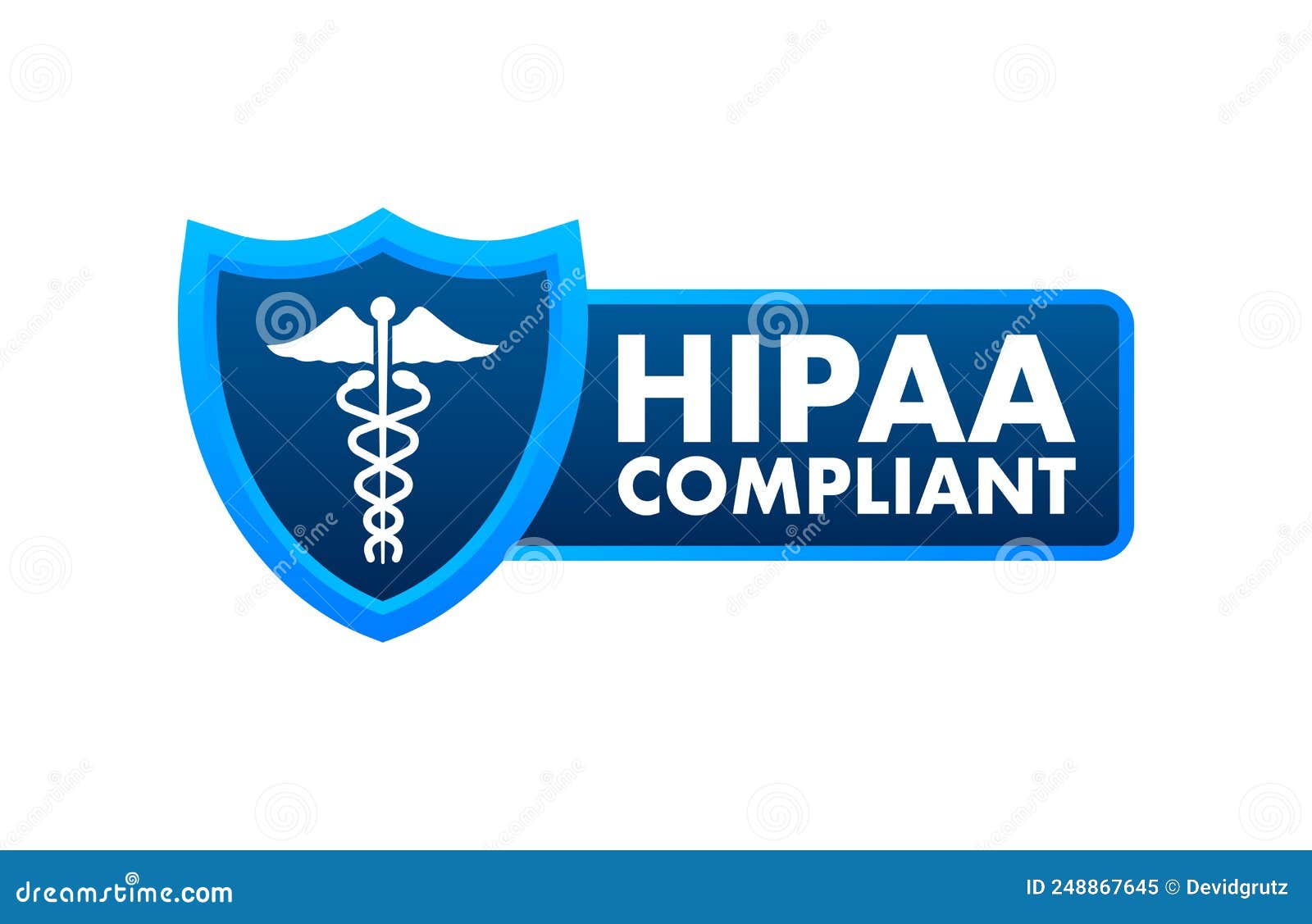 Hipaa Compliant. Checkmark Icon. Vector Design. Logo Symbol. Vector ...