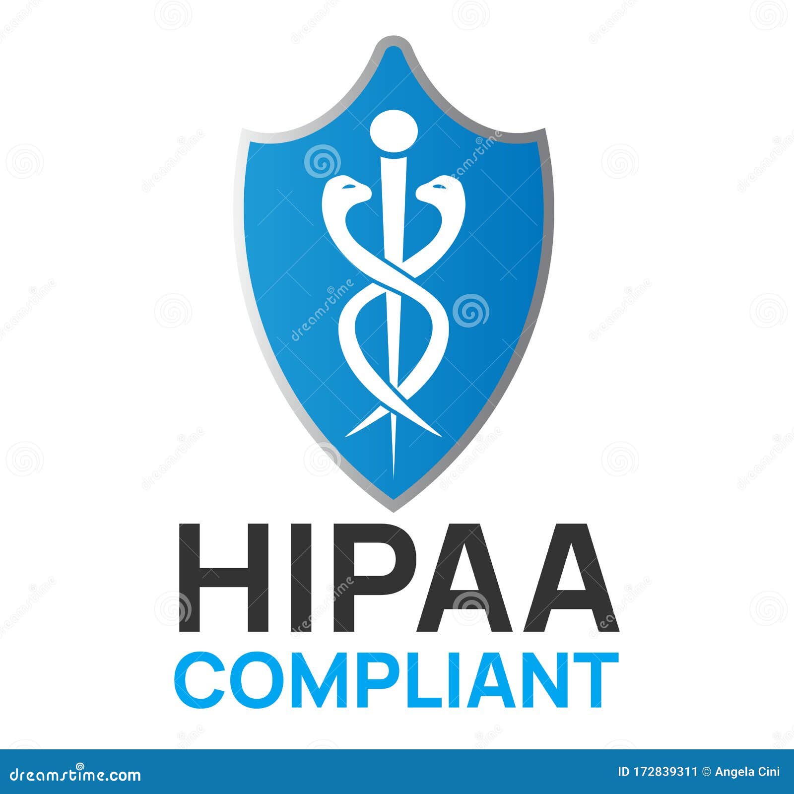 HIPAA Compliant Icon stock vector. Illustration of privacy - 172839311