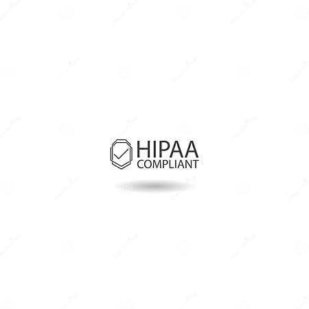 HIPAA Compliant Shield Icon with Shadow Stock Vector - Illustration of ...