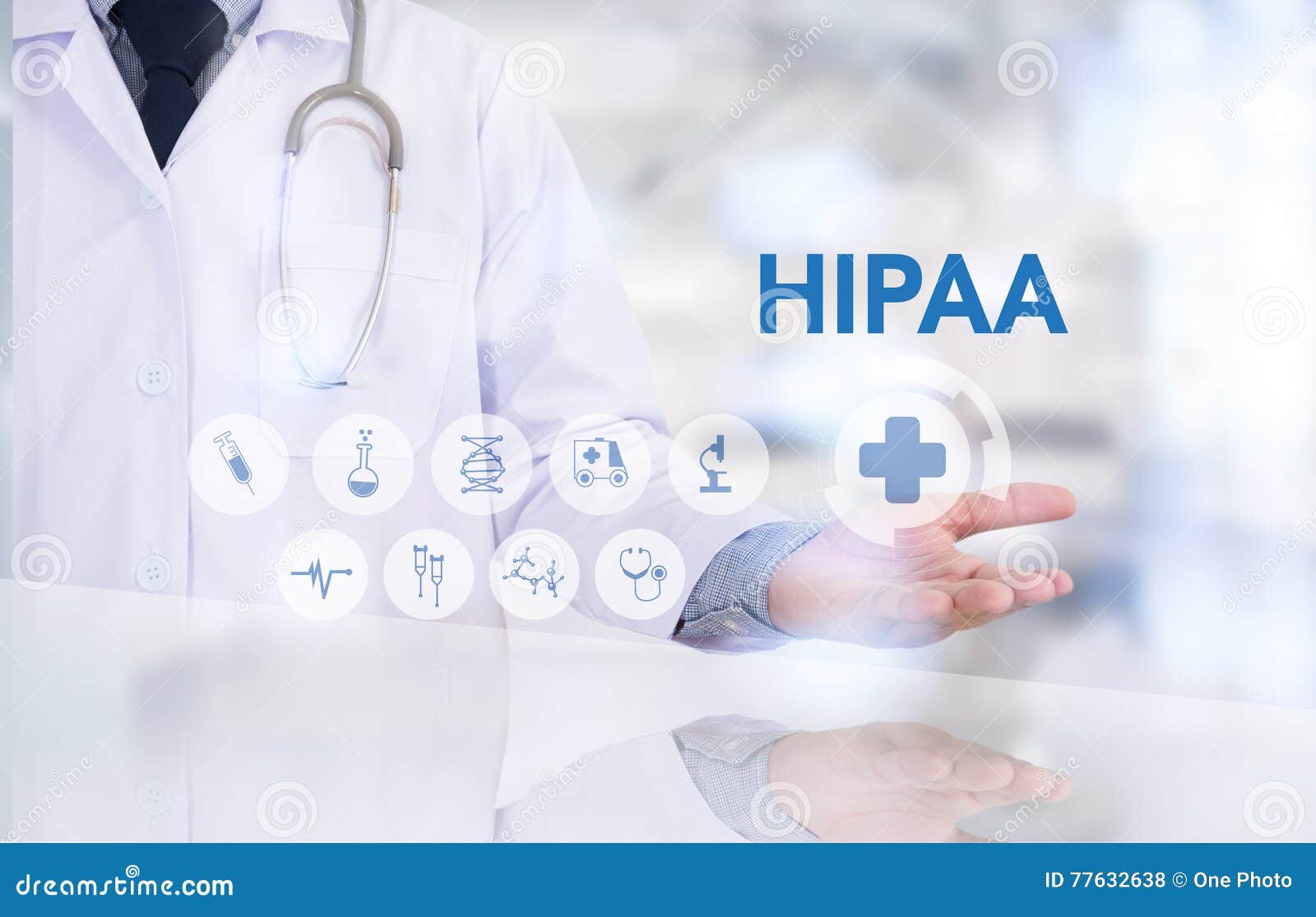 HIPAA stock photo. Image of colors, presentation, cyan - 77632638