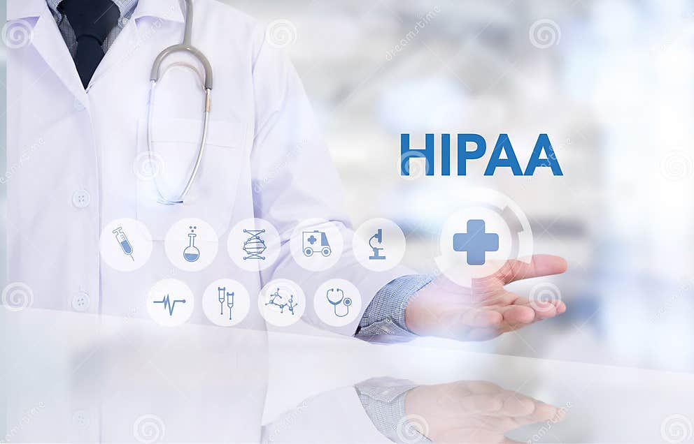 HIPAA stock photo. Image of colors, presentation, cyan - 77632638