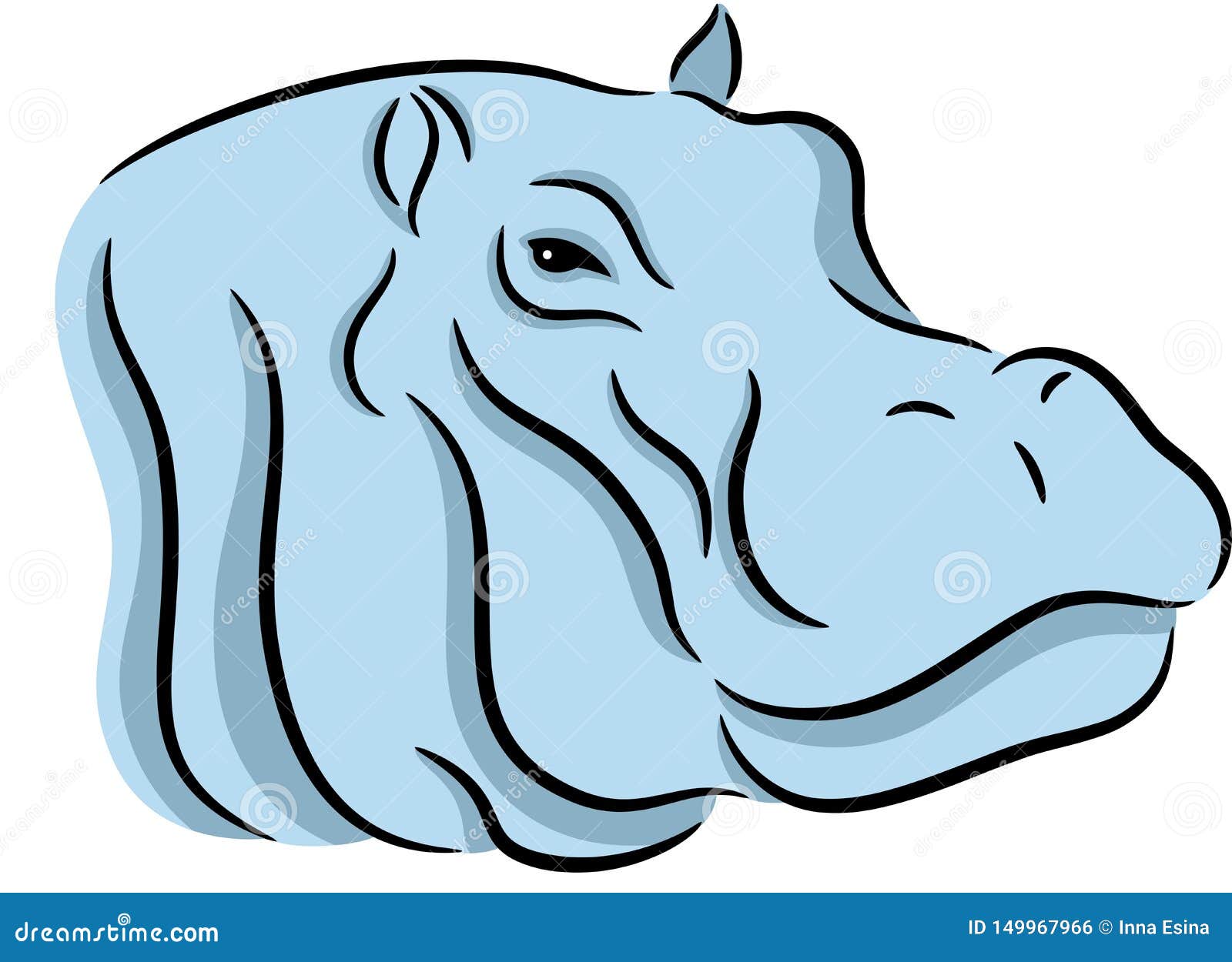Hipop?tamo ilustración del vector. Ilustración de grande - 149967966