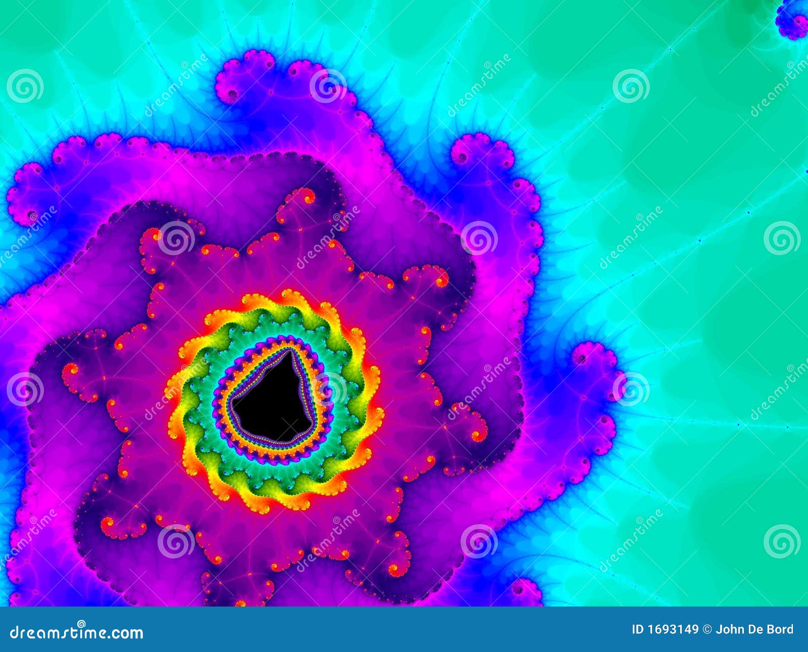 Hippie Abstract Fractal stock illustration. Illustration of elegance ...