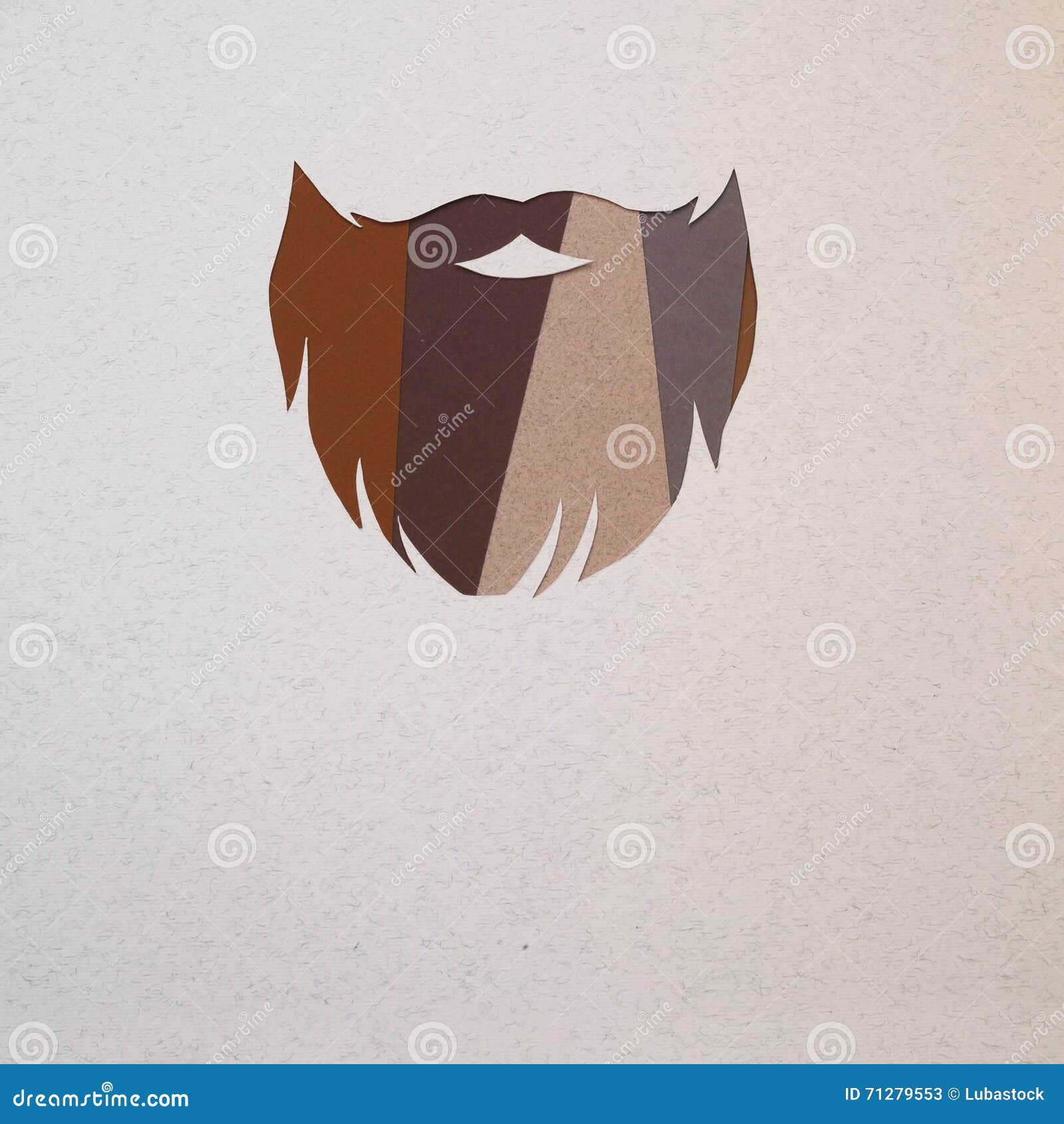 Hippie-Bartdesign stock abbildung. Illustration von hintergrund - 71279553