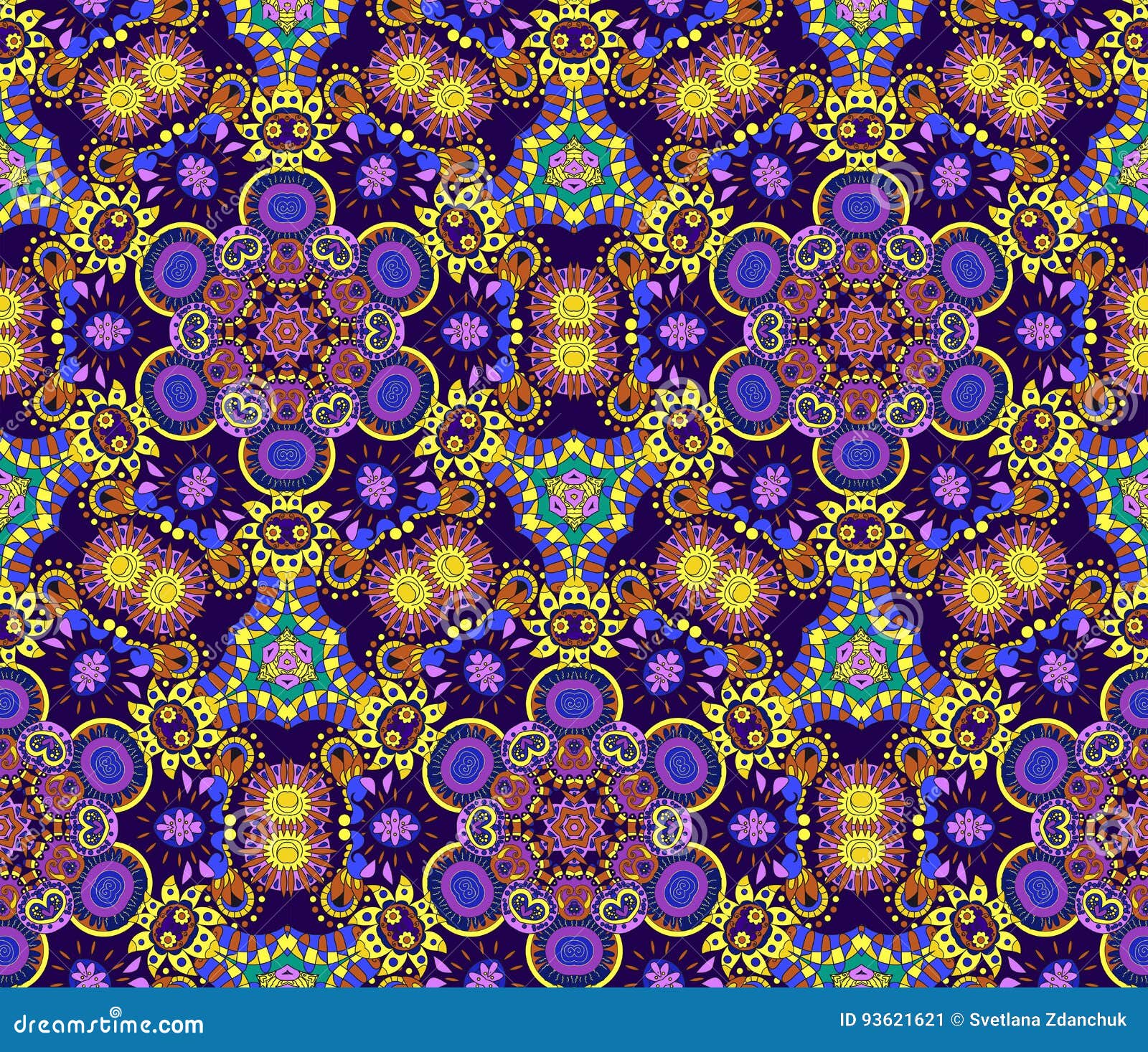 Hippie Mandala Pattern Royalty-Free Stock Photography | CartoonDealer ...