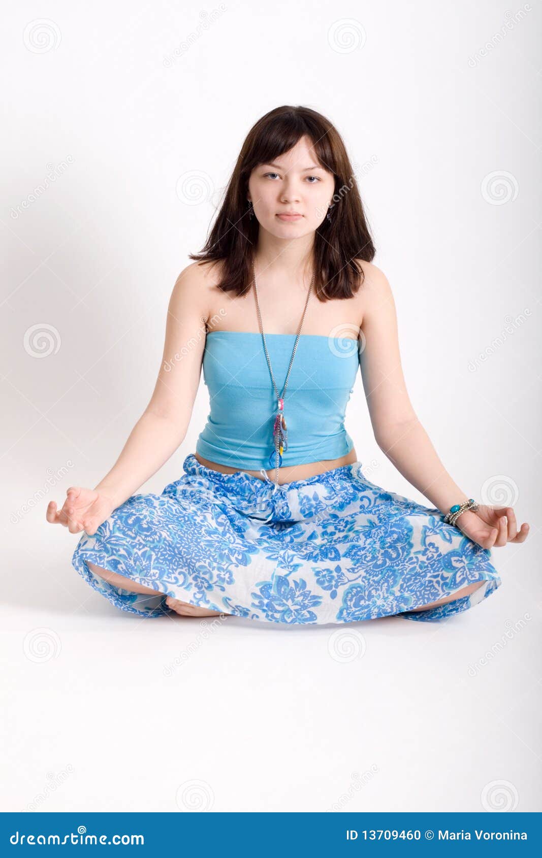 Hippie meditating stock photo. Image of hairstyle, natural - 13709460