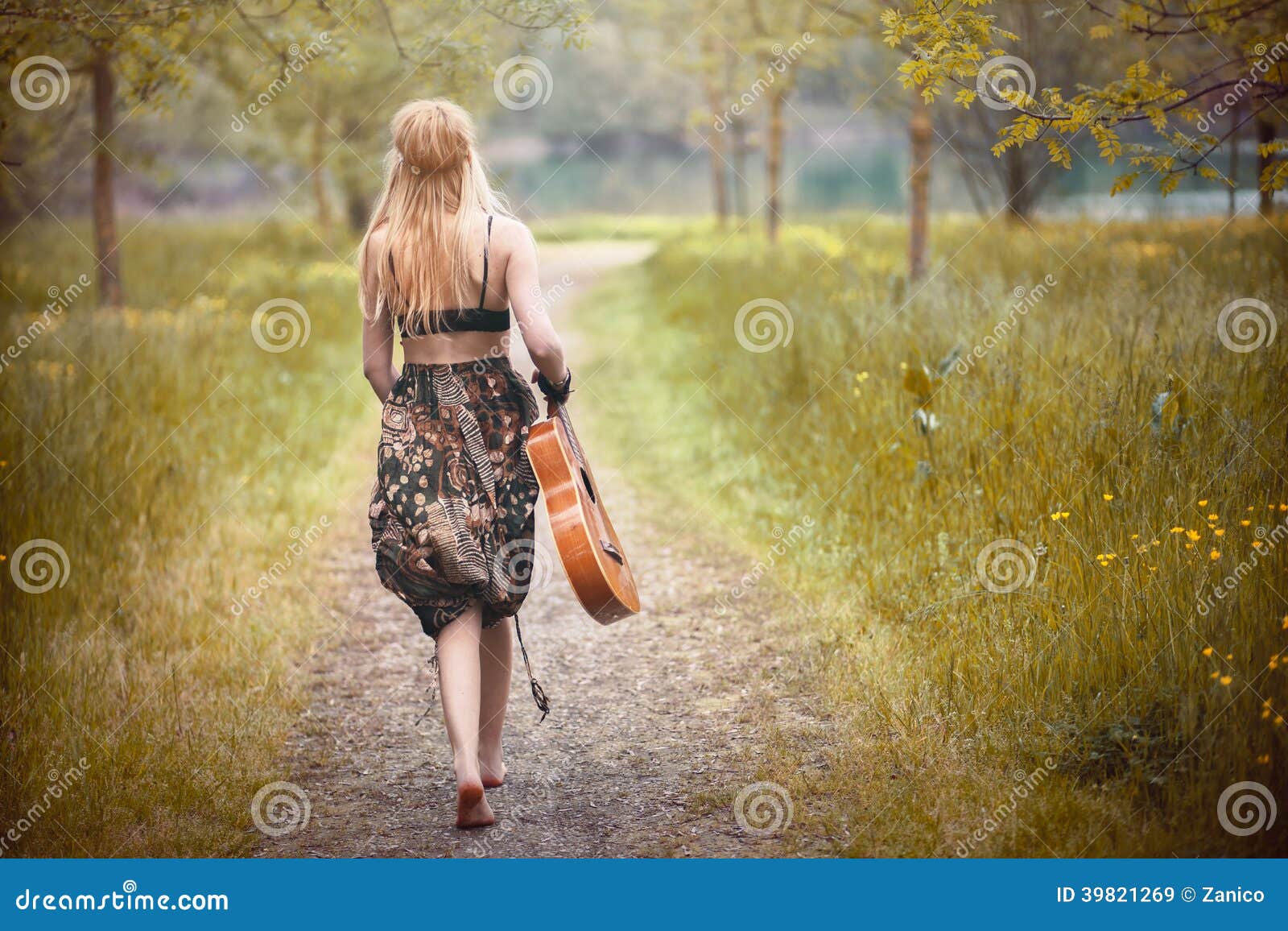 Hippie woman stock image. Image of gorgous, attractive - 39821269