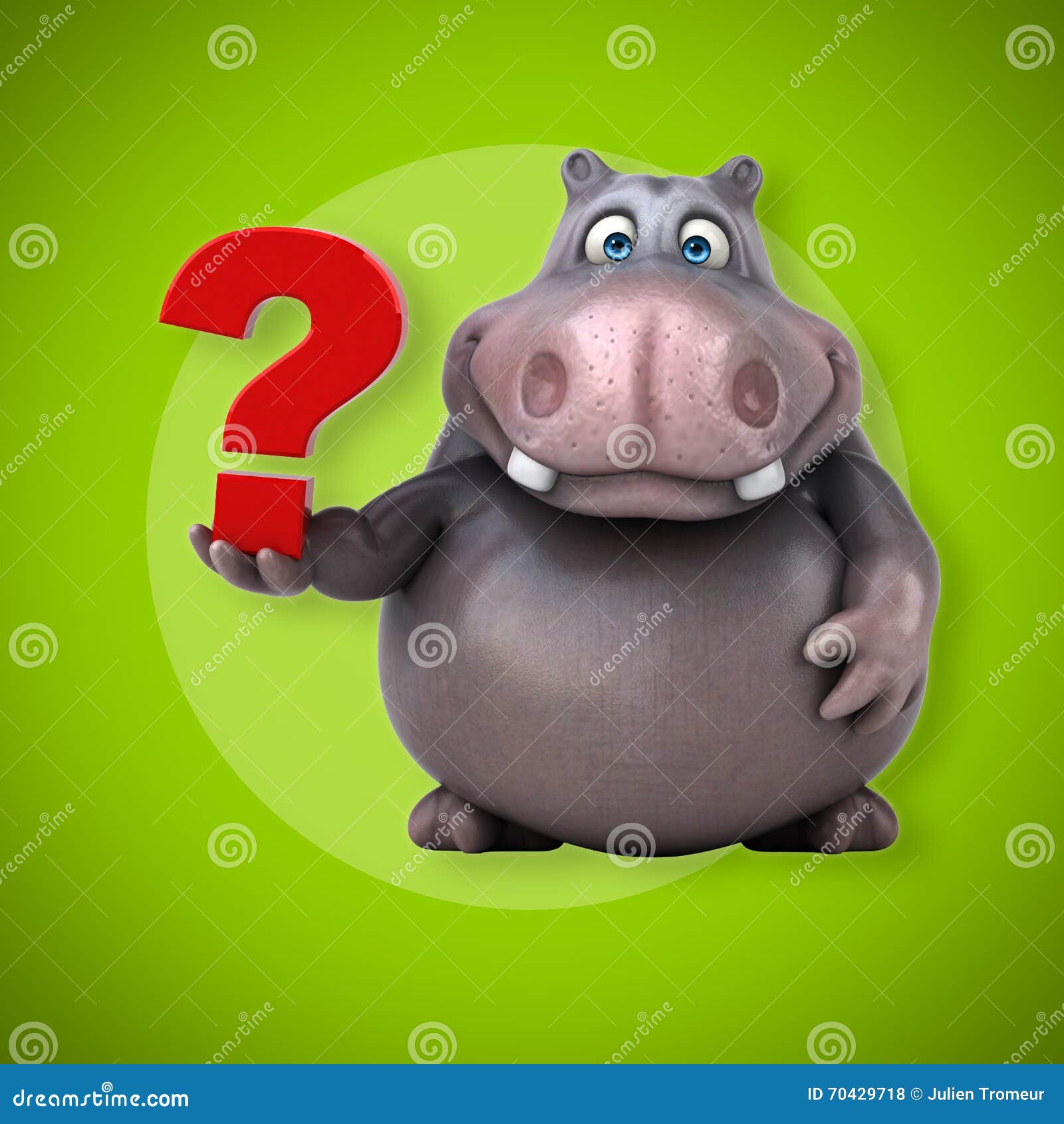 Hippo stock illustration. Illustration of question, graphic - 70429718