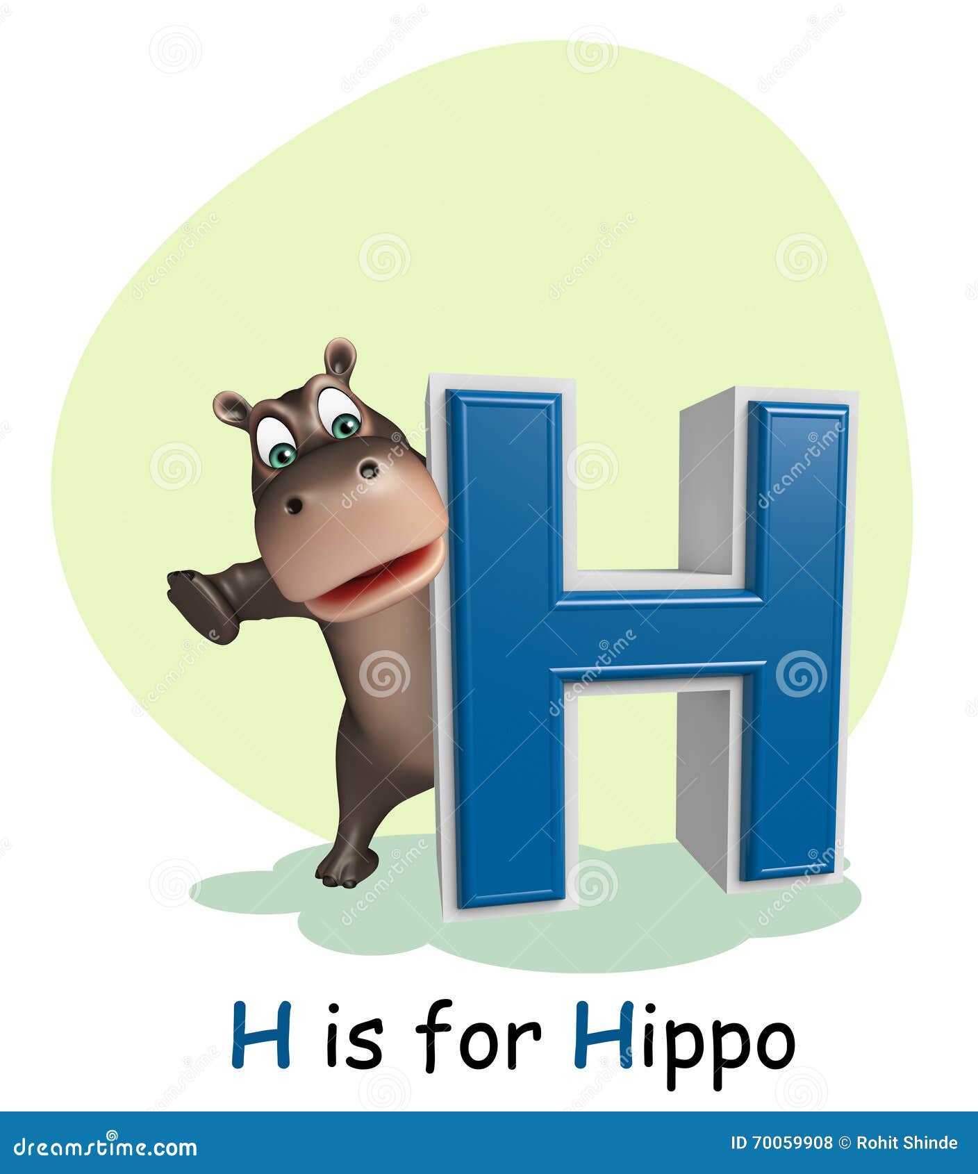 Hippo Alphabet ABC Coloring Page H Cartoon Vector | CartoonDealer.com ...