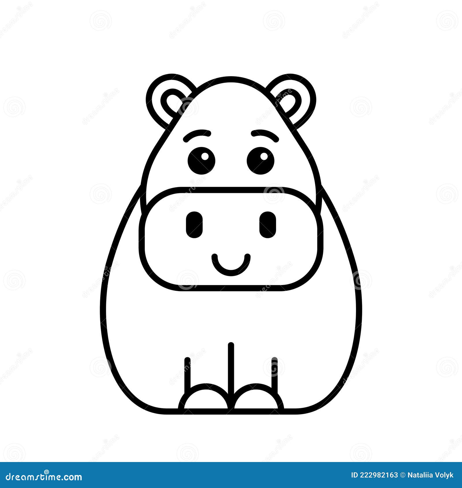 Hippo Icon. Trendy Hippo Logo Concept On White Background From A ...