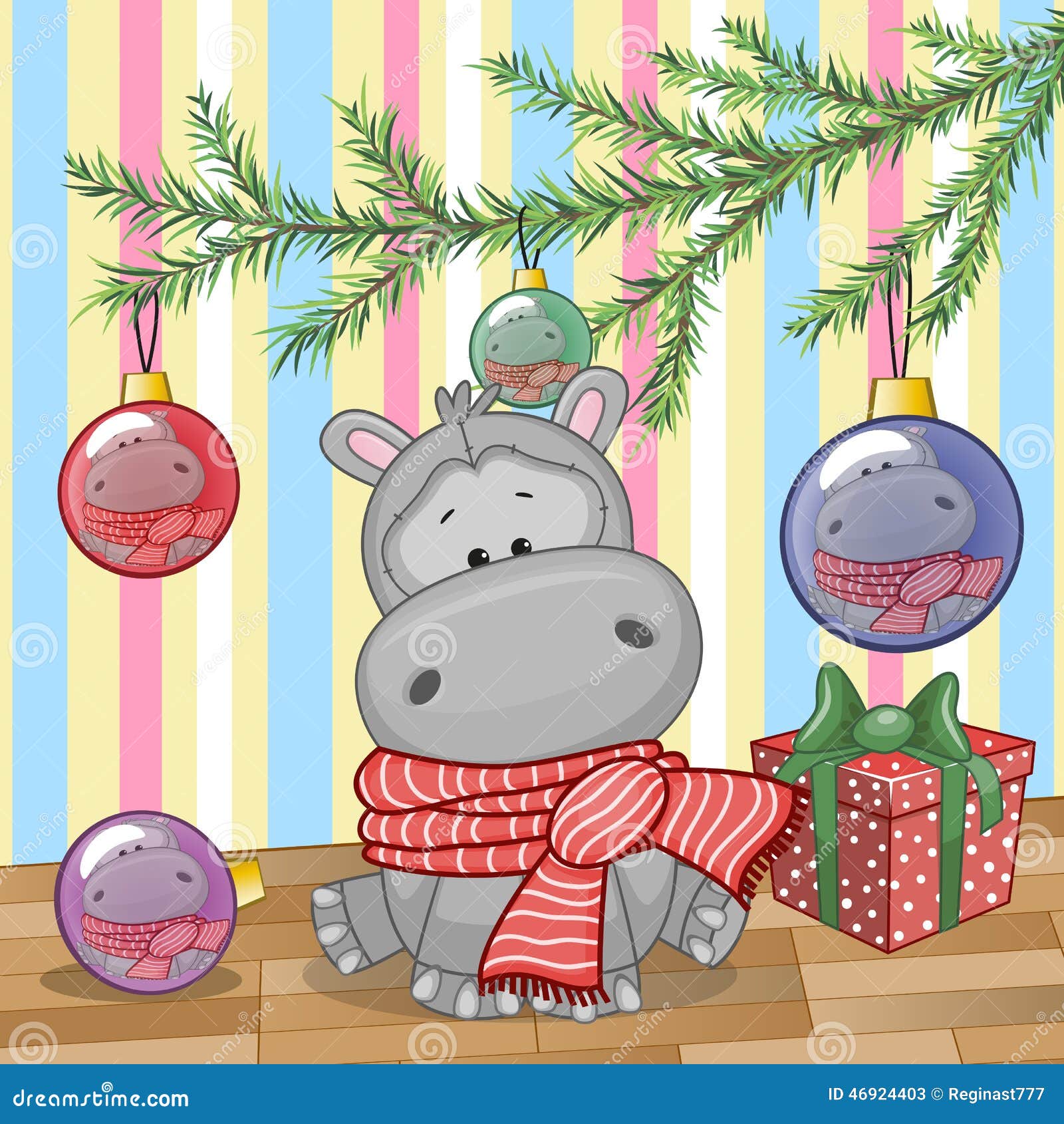 I Want A Hippopotamus For Christmas Waterslide Decal Cute Christmas ...