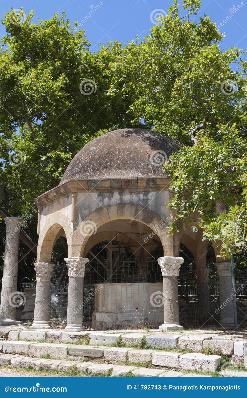 Hippocrates Tree at Kos Island in Greece Stock Image - Image of ...