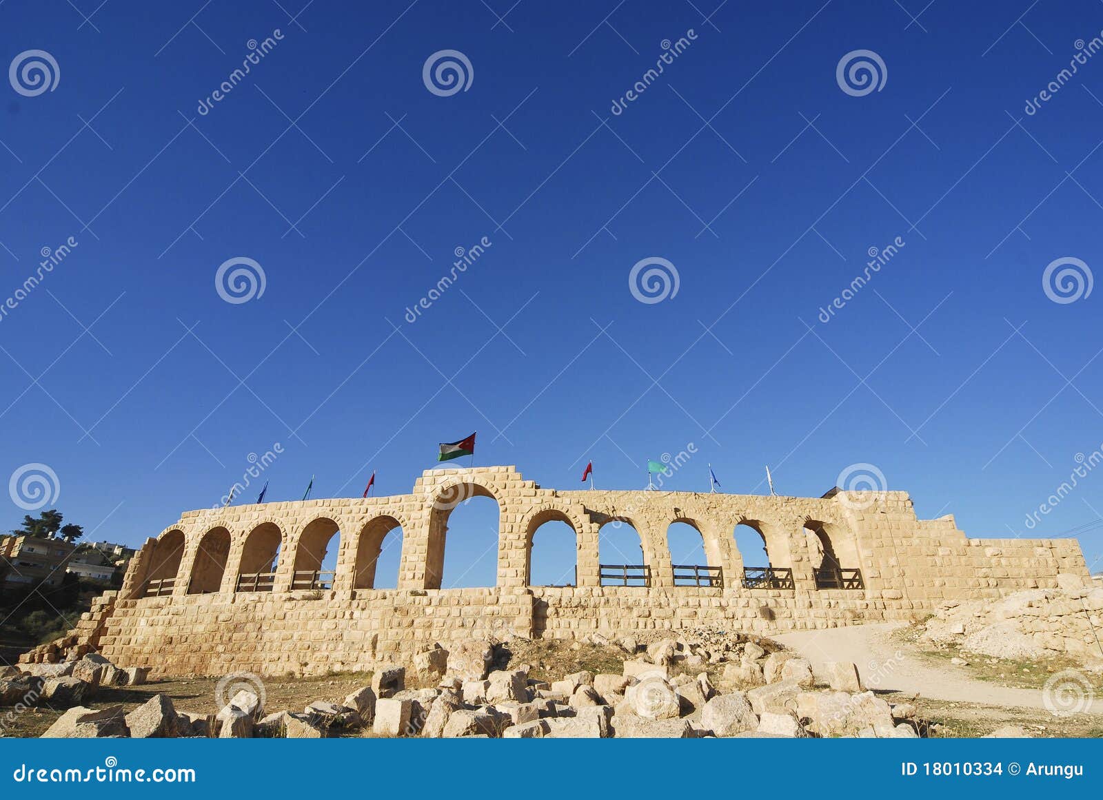 Hippodrome in Jerash stock photo. Image of excavation - 18010334