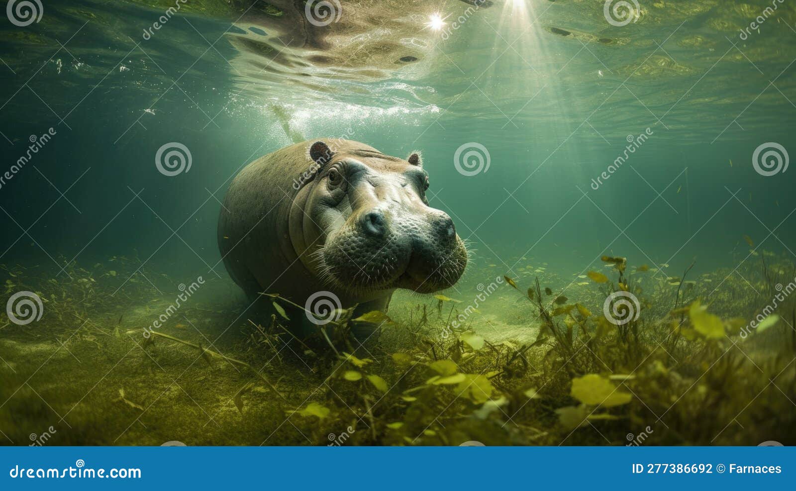 Animal under water stock illustration. Illustration of large - 277386692