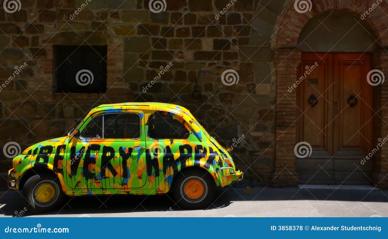 Hippy Car in Montalcino No.1 Stock Photo - Image of colorful, colors ...