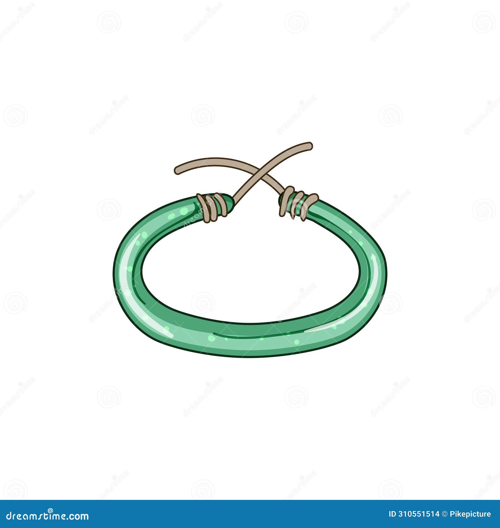 Hippy Hippie Friendship Bracelets Cartoon Vector Illustration Stock