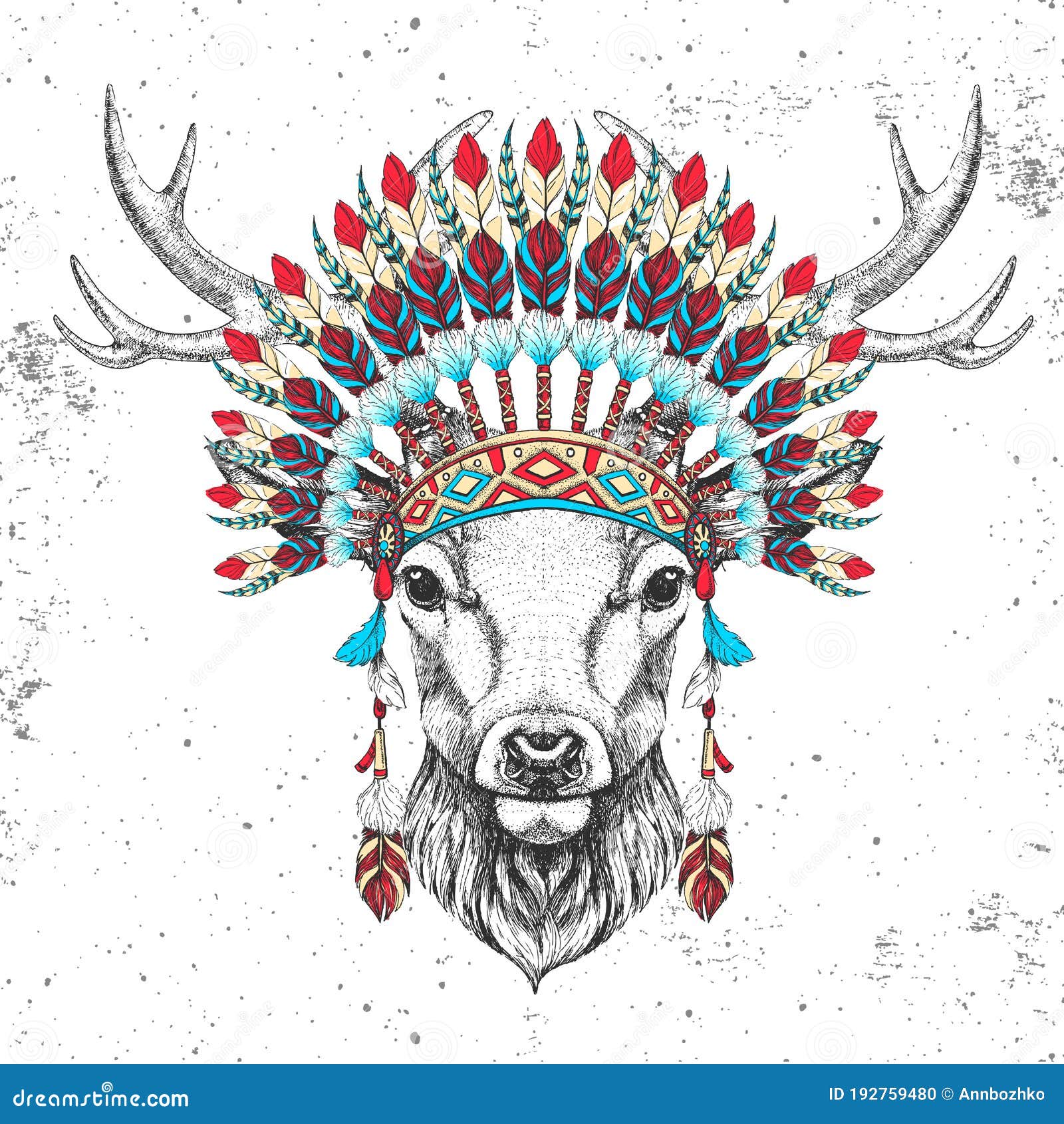 Native American Antler Headdress