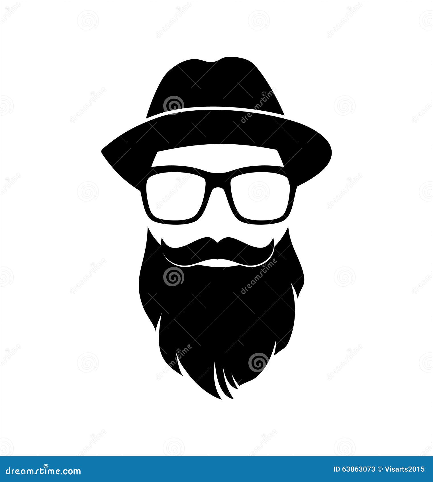 Hipster Black And White Geek Glasses Mustaches Stock Vector Illustration Of Hipster Knot