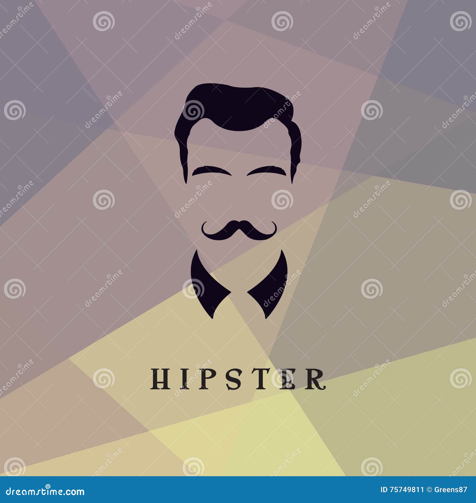 Hipster face logo. stock vector. Illustration of face - 75749811 Hipster face logo. stock vector. Illustration of face - 75749811