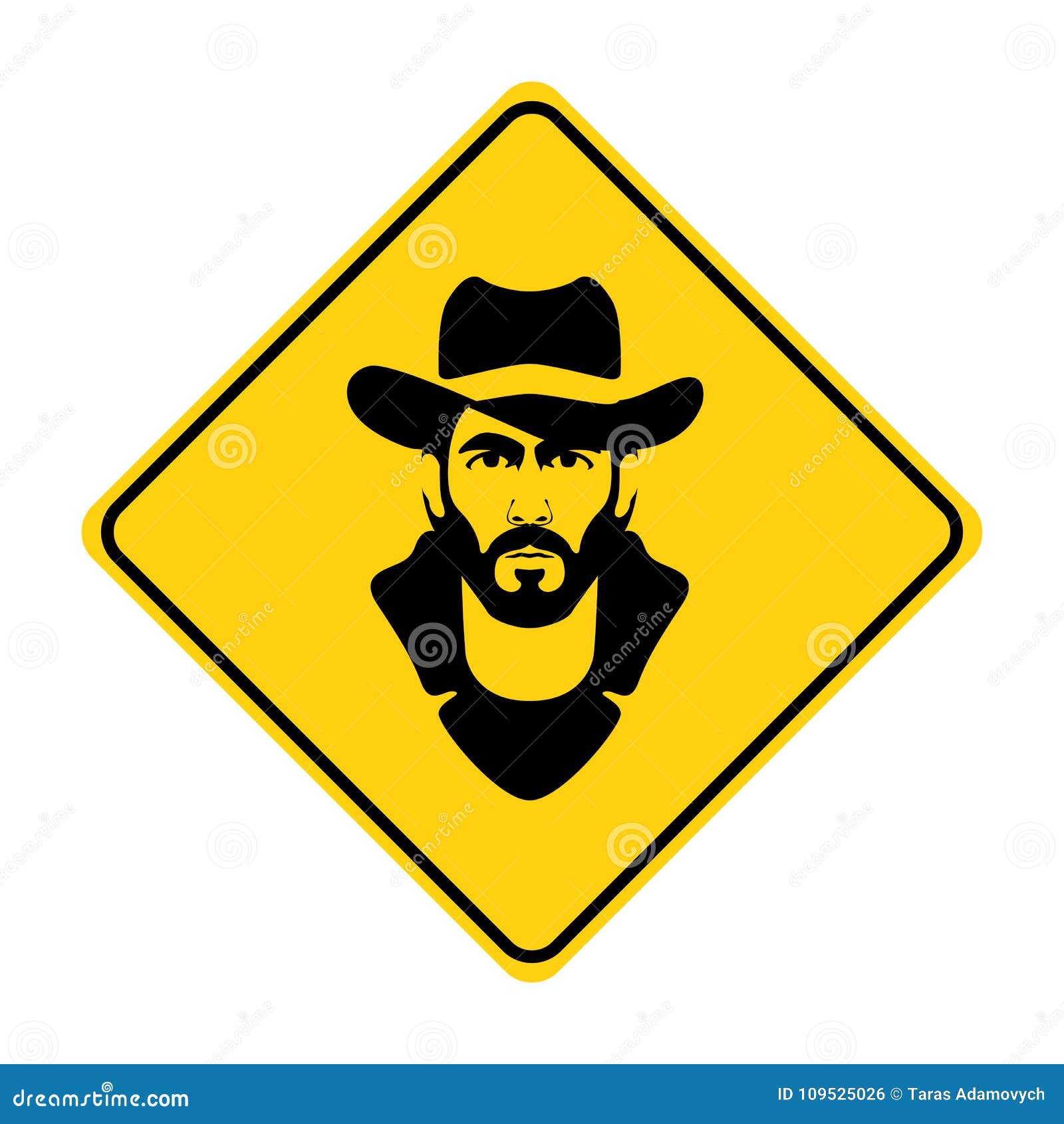 Hipster Face Silhouette Traffic Sign Yellow Vector Stock Vector ... Hipster Face Silhouette Traffic Sign Yellow Vector Stock Vector ...