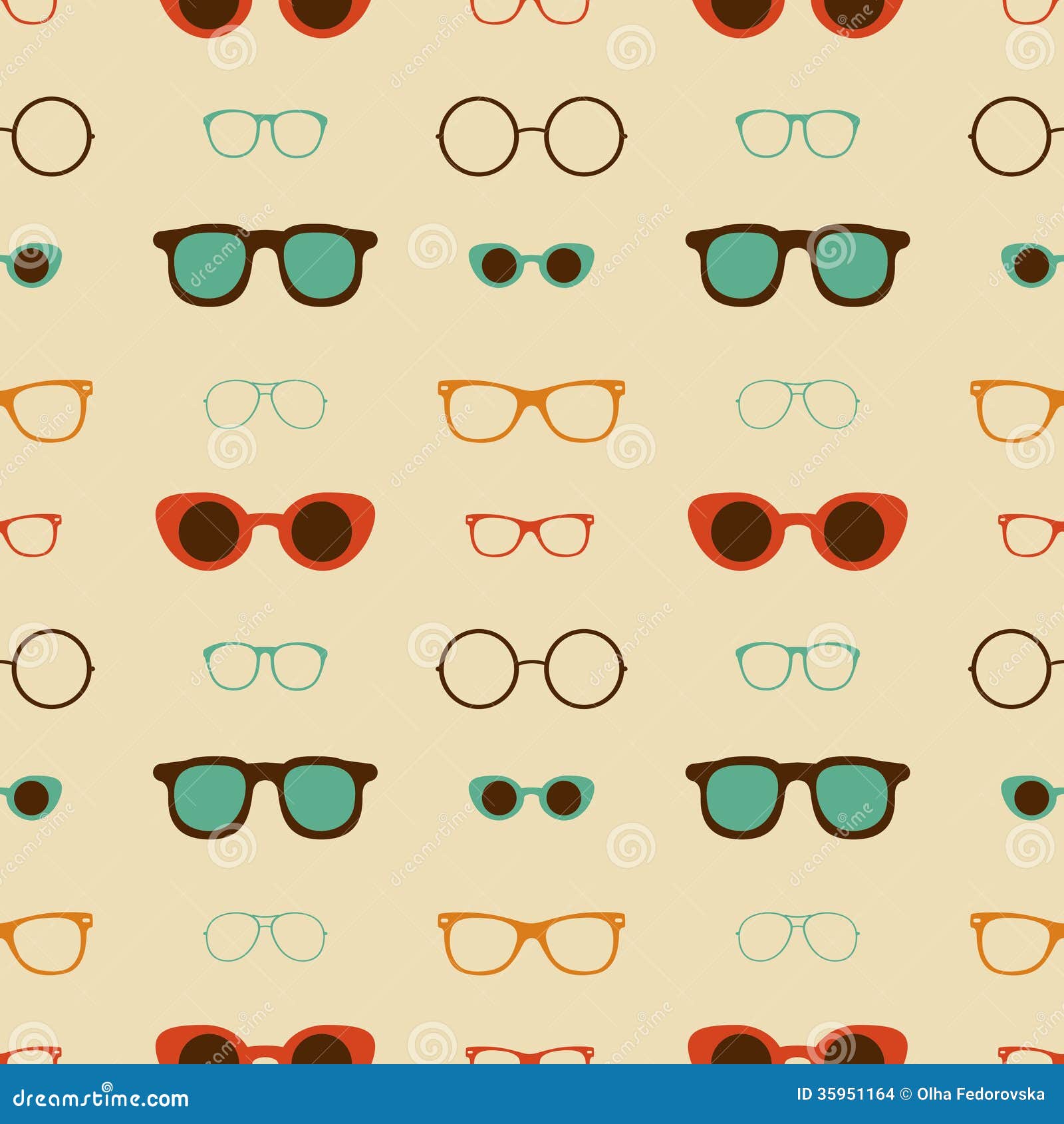 Vector Seamless Pattern Hipster Glasses Stock Illustrations – 2,239 ...