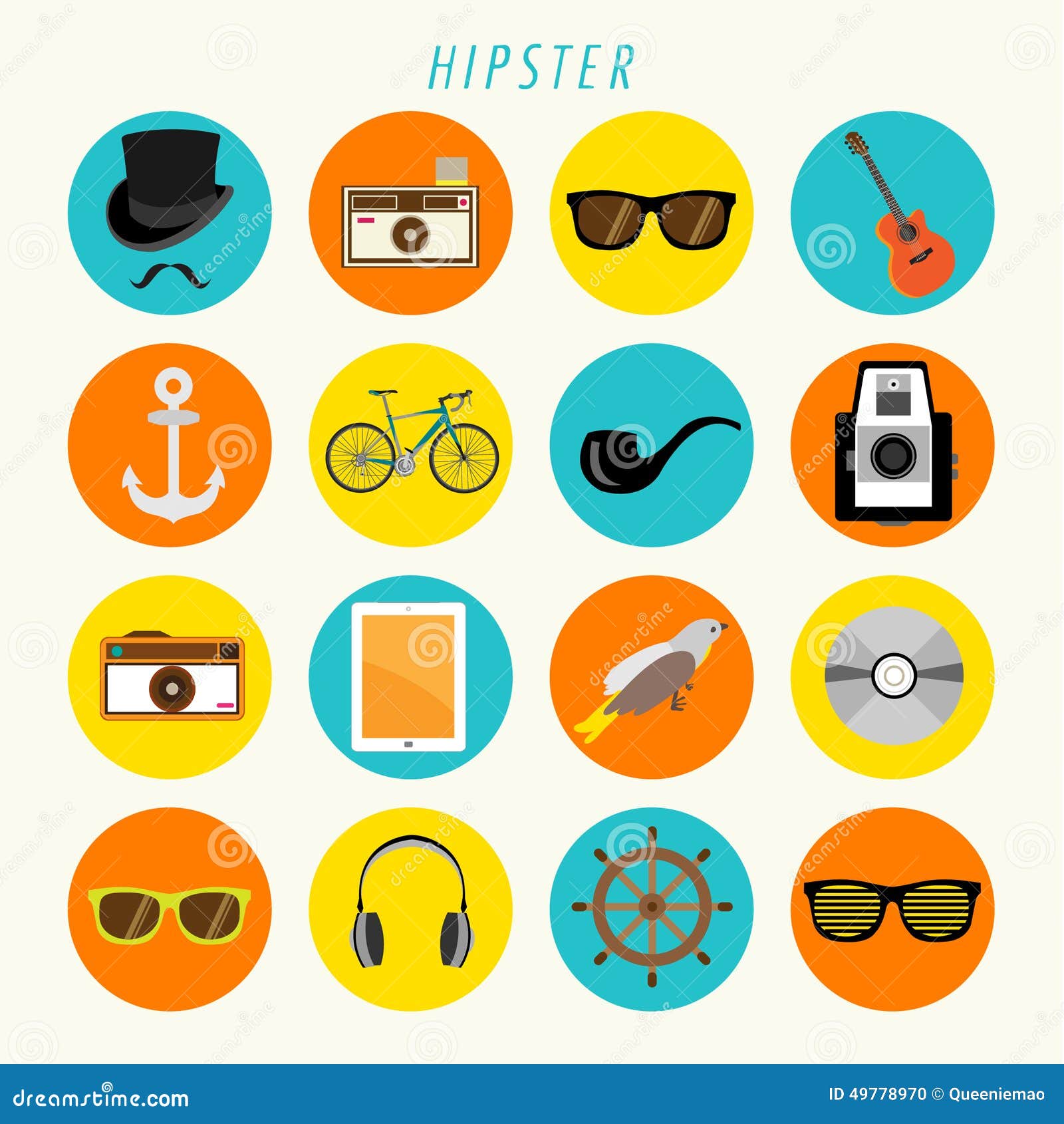 Hipster Icon Vector Design stock illustration. Illustration of graphic ...