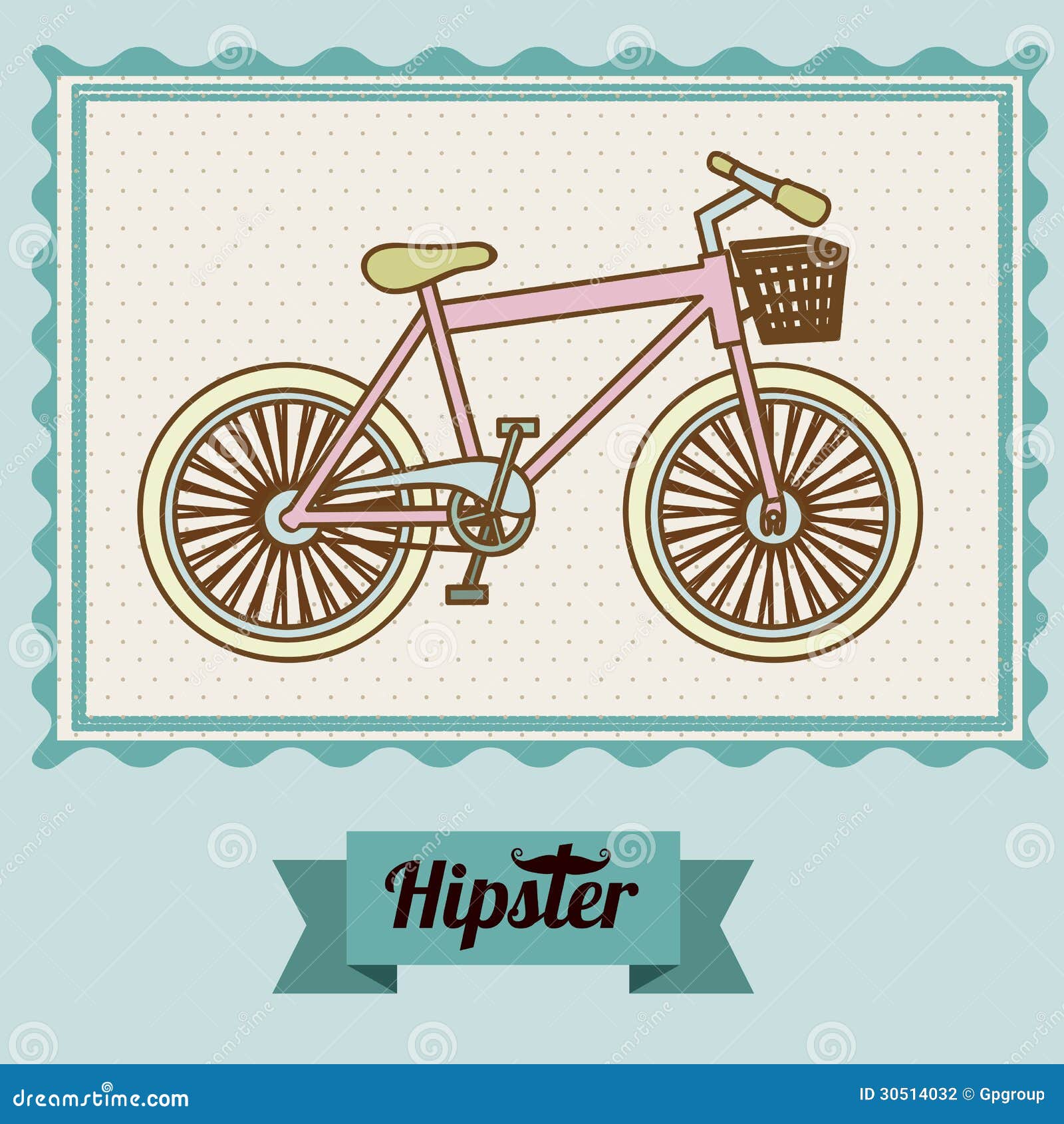 Hipster illustration stock vector. Illustration of artistic - 30514032