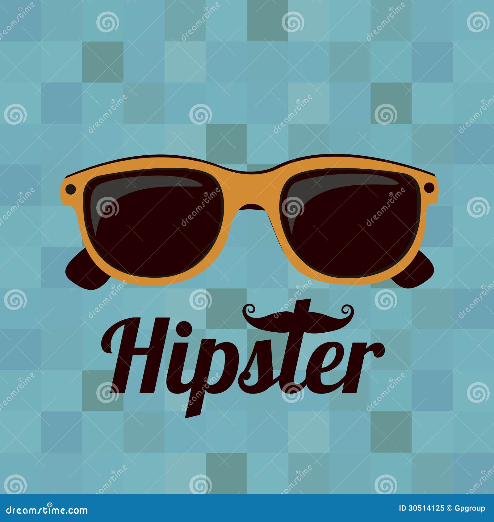 Hipster illustration stock vector. Illustration of symbol - 30514125