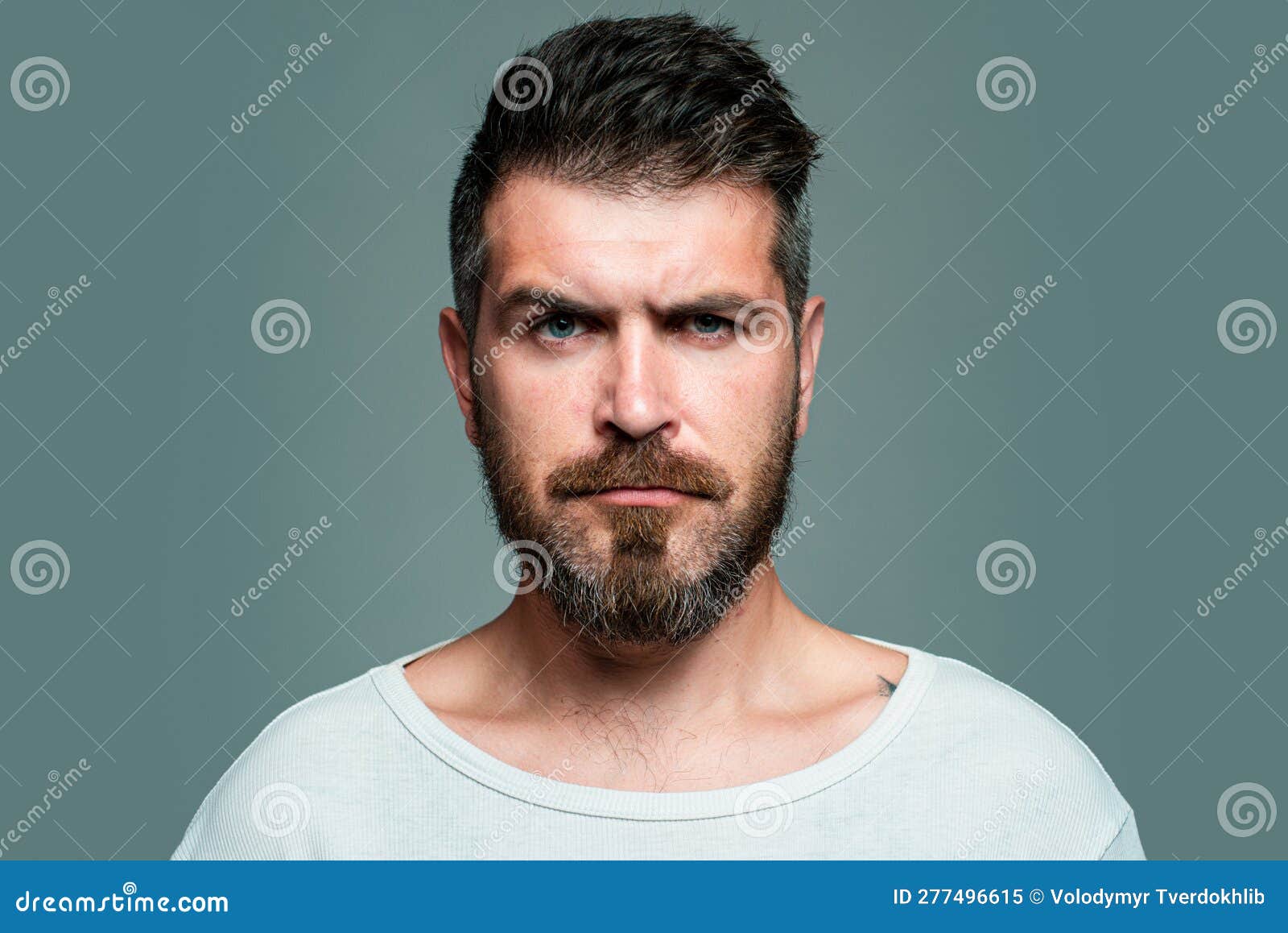 Hipster Man Models in Studio. Businessman Thinking with Expression ...
