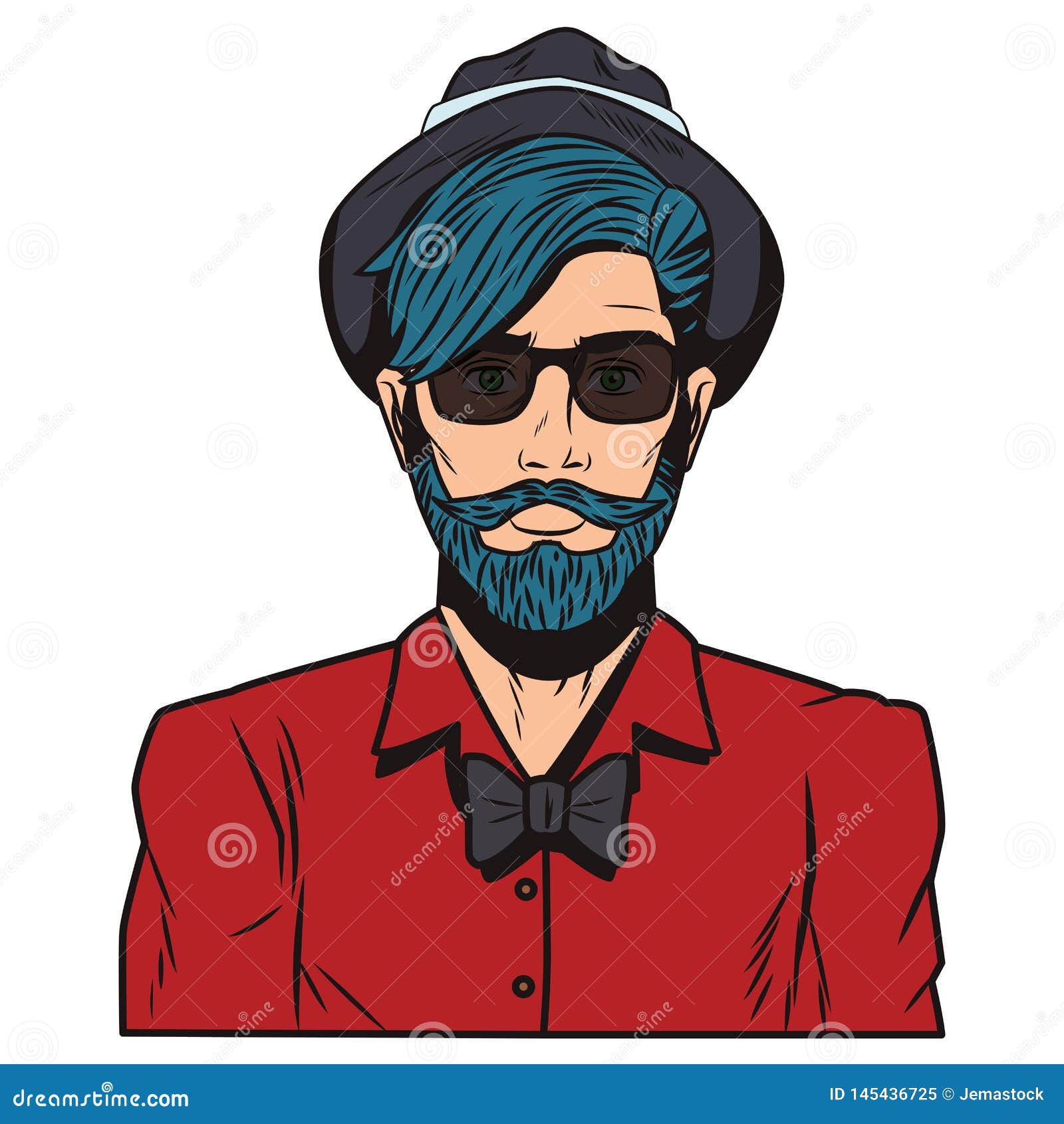 Hipster Man Pop Art Cartoon Stock Vector - Illustration of face, people ... Hipster Man Pop Art Cartoon Stock Vector - Illustration of face, people ...