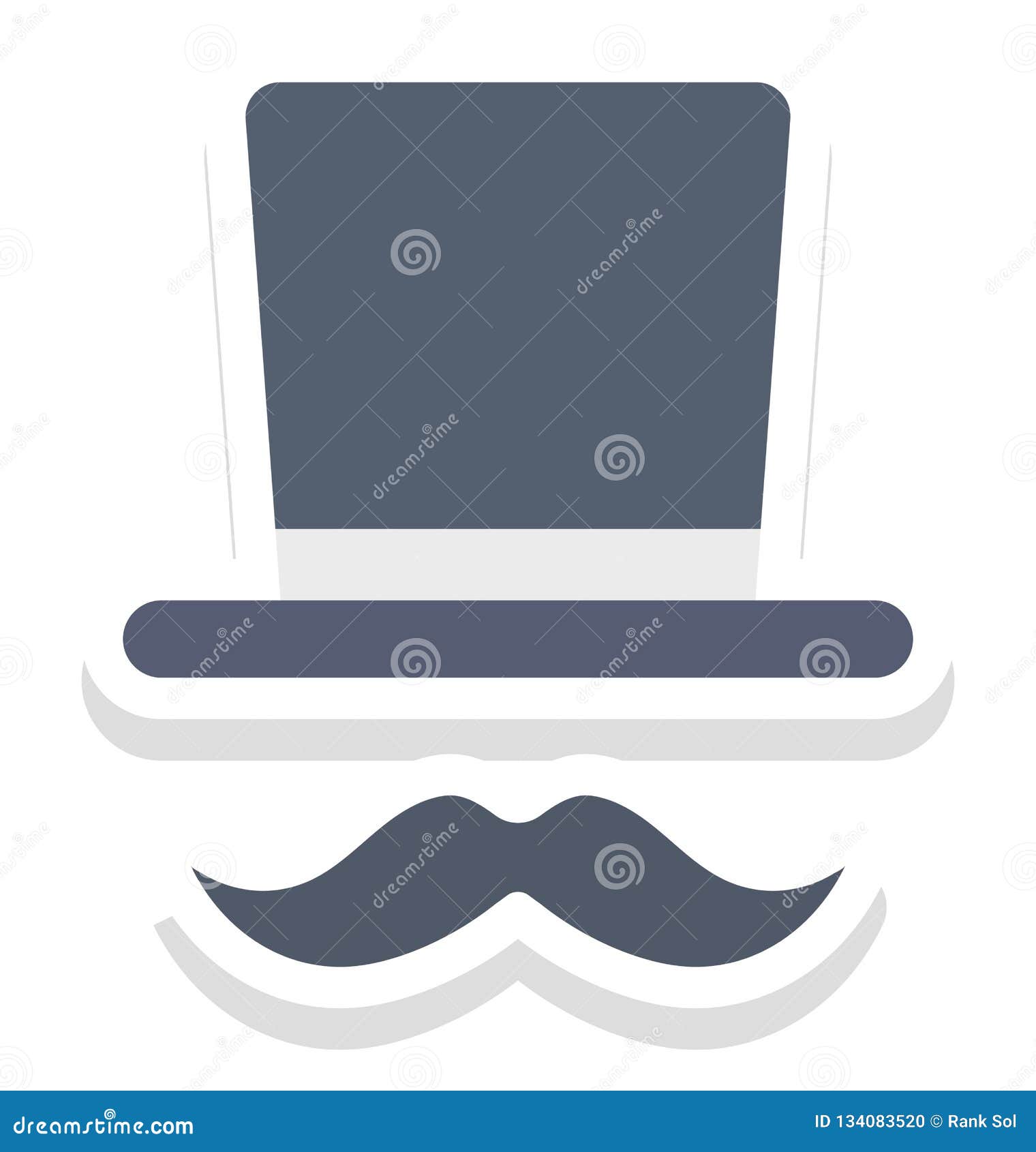 Hipster Mask, Moustache Vector Icon that Can Be Easily Modified or Edit ...