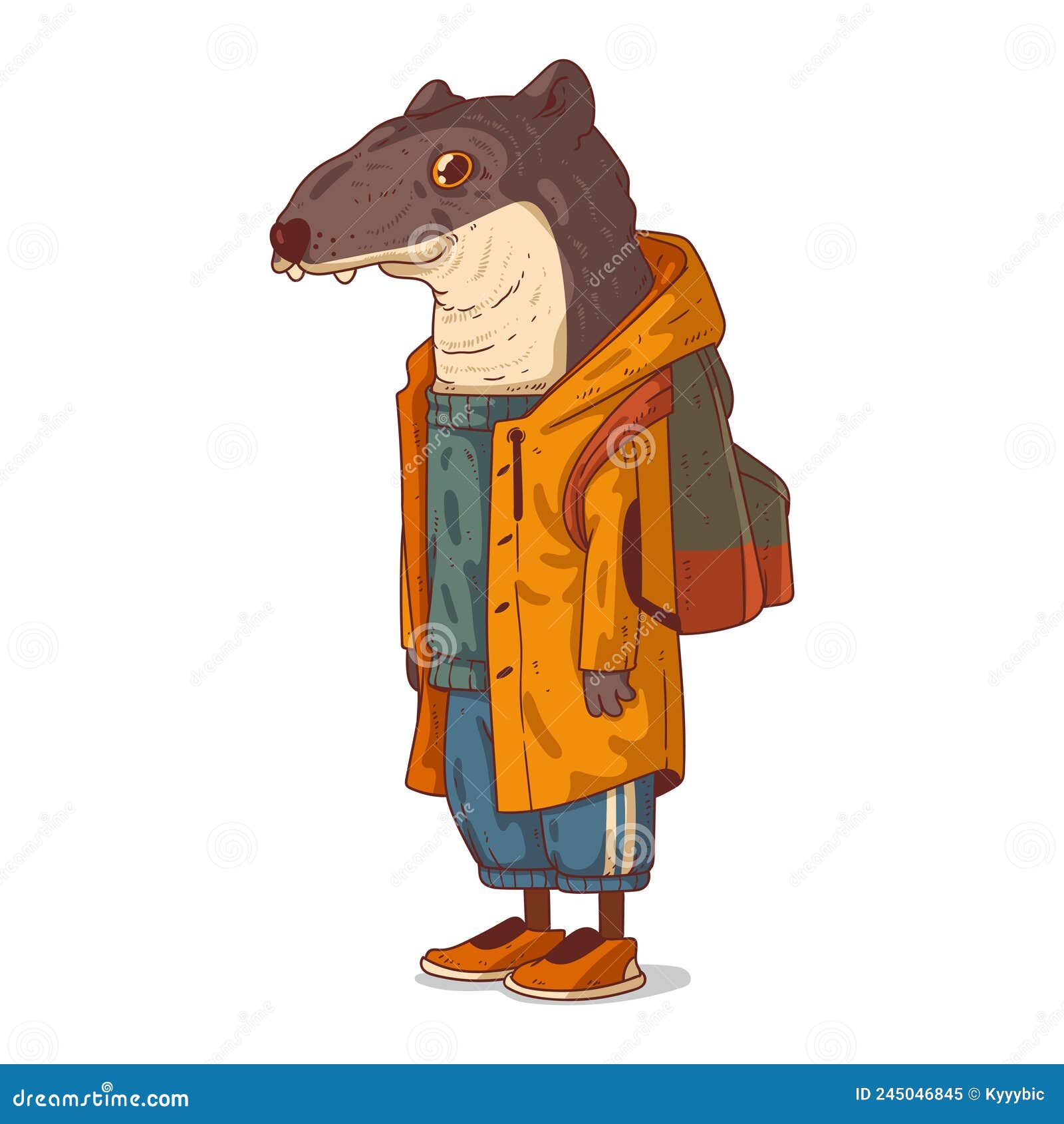 Vector Weasel Icon Symbol On The White Background | CartoonDealer.com ...