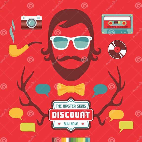 Hipster Signs Elements stock vector. Illustration of icon - 31191329