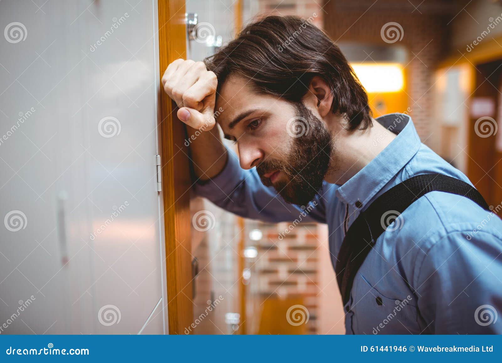Hipster Student Feeling the Pressure Stock Photo - Image of nervous ...