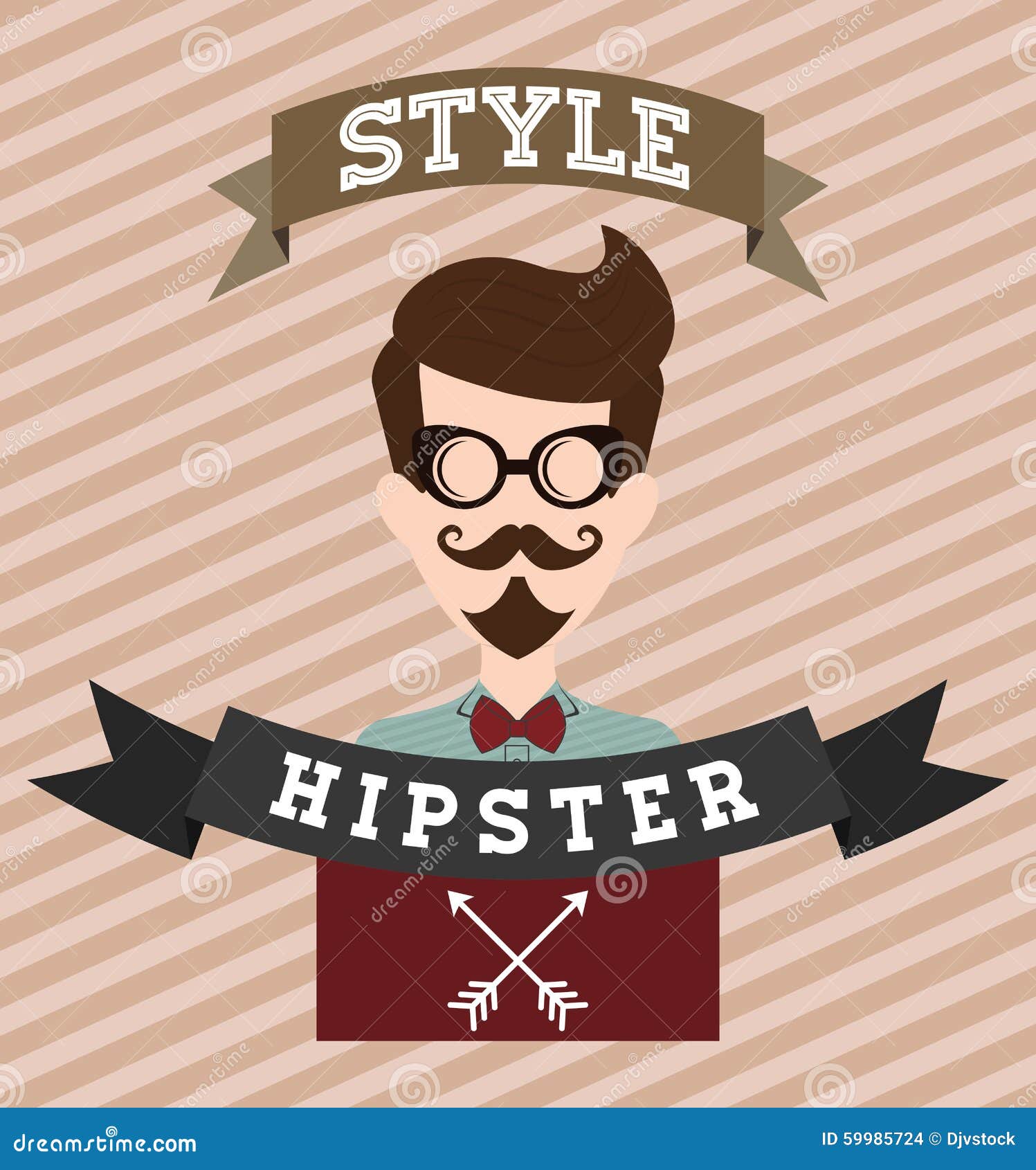 Hipster Style design stock vector. Illustration of casual - 59985724