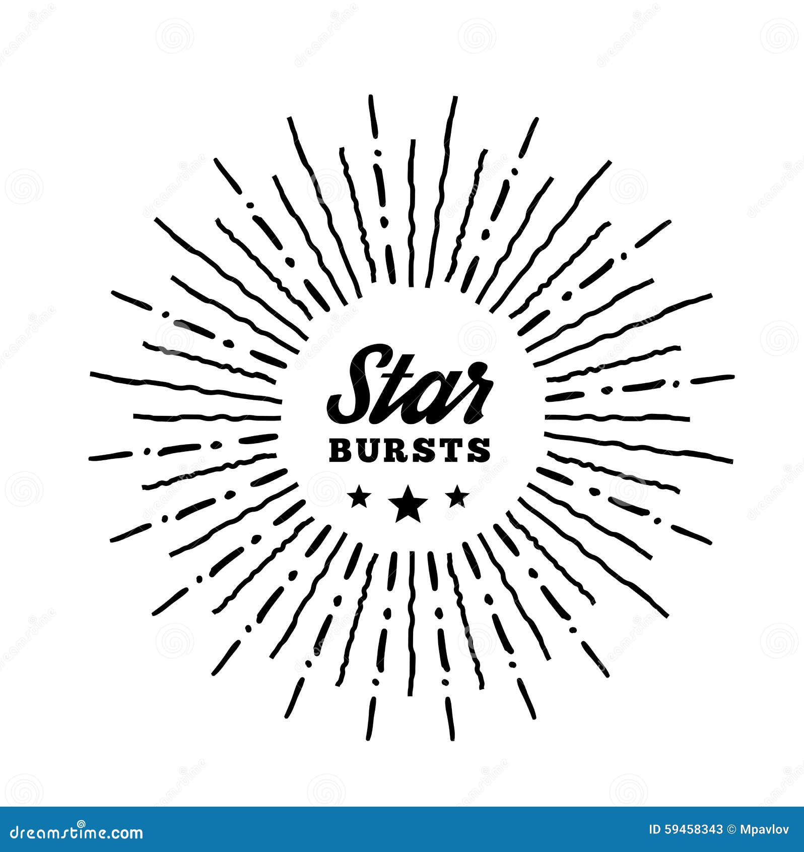 Hipster Burst Logo Sun Text Anchor. Sun Ray Cross Line Hipster Premium ...
