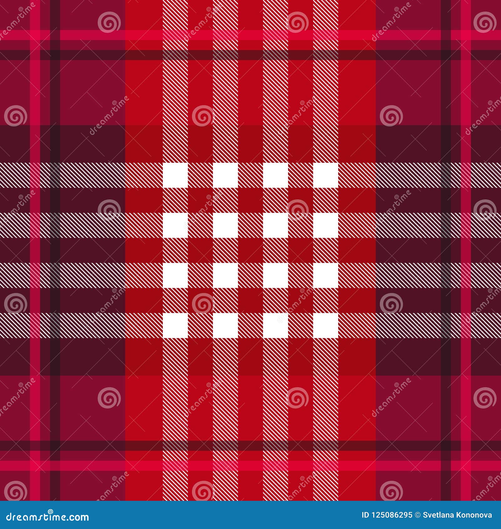 Classical Checkered Shirt Pattern. Stock Vector - Illustration of ...