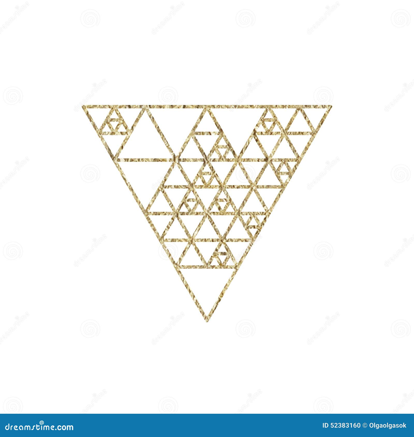 Triangle Linear Vector Symbol Isolated On White Background, Sacred ...