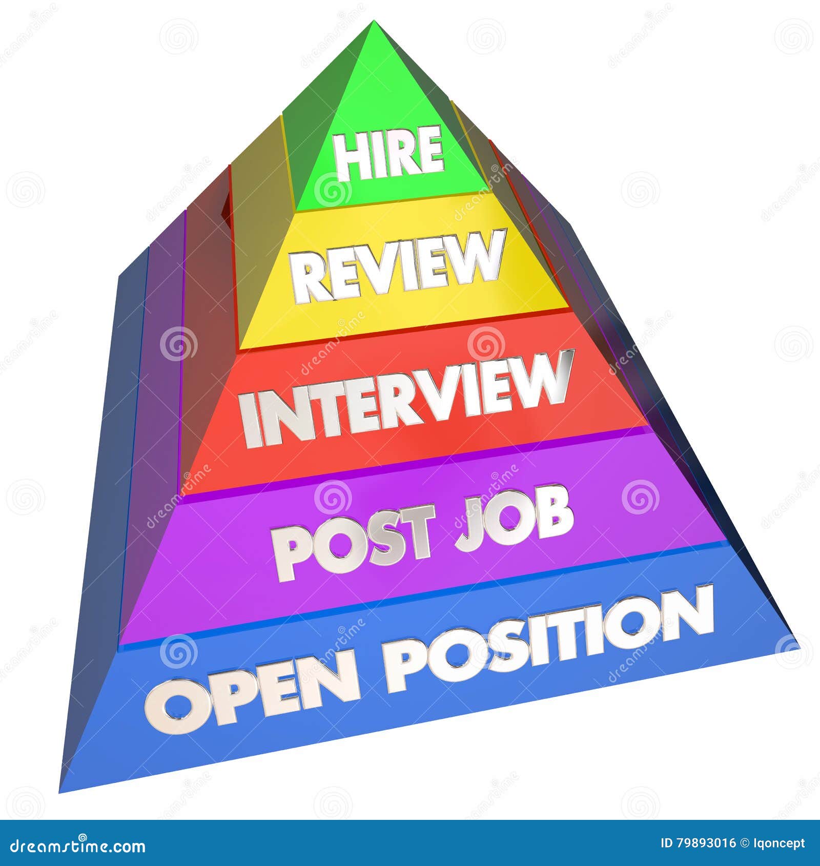 Hire Interview Job Open Position Steps Pyramid Stock Illustration ...