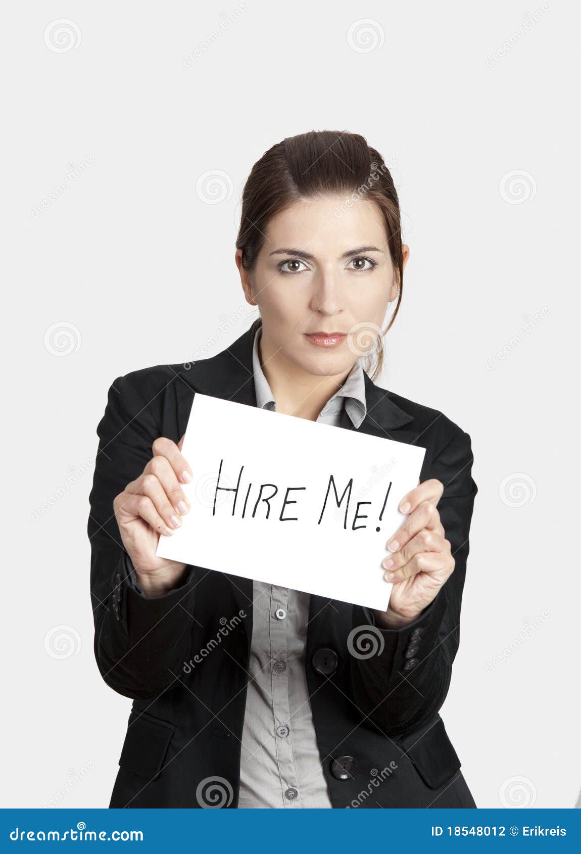Hire me stock photo. Image of friendly, poster, display - 18548012
