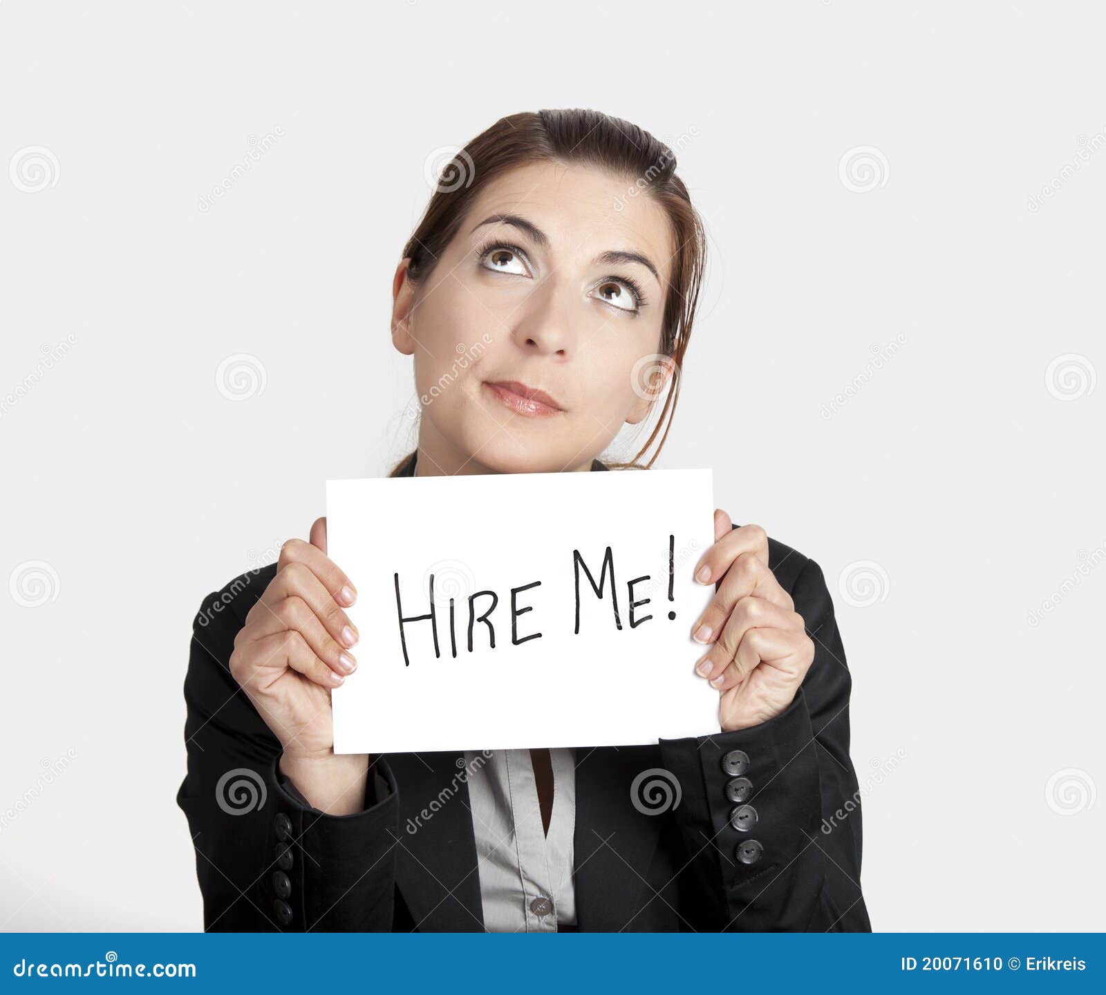 Hire me stock photo. Image of caucasian, businesswoman - 20071610