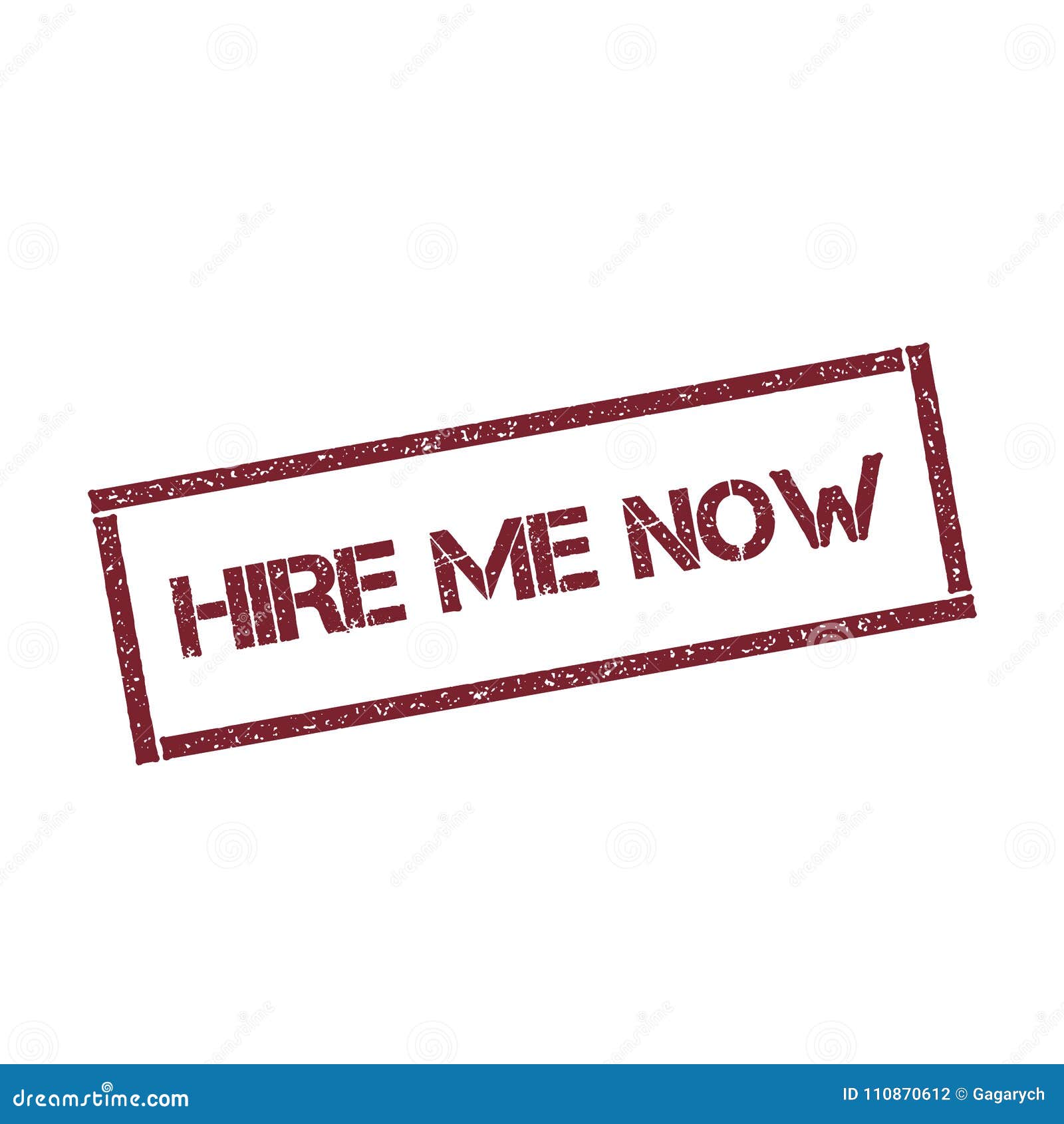 Hire Me Now Rectangular Stamp. Stock Vector - Illustration of rectangle ...